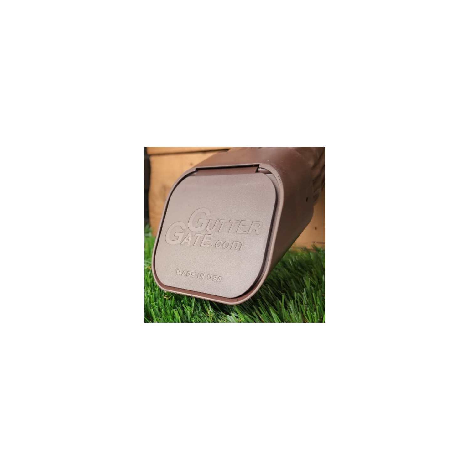 GutterGate Type-A Gutter Downspout Extension (3"x4", Brown) - ibspot.com