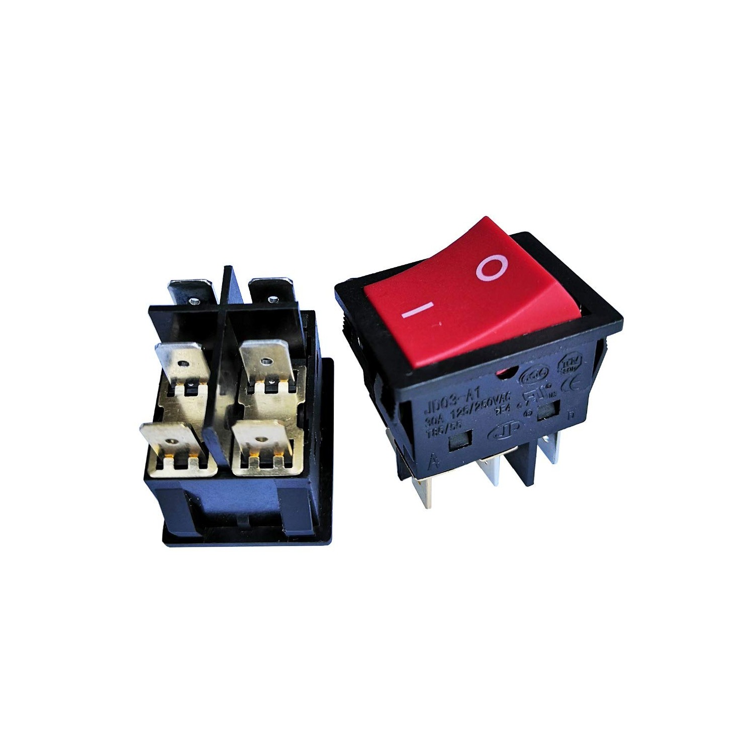 Inverter Welding Machine Rocker Switch JD03-A1 6Pin 125/250V 30A Large ...