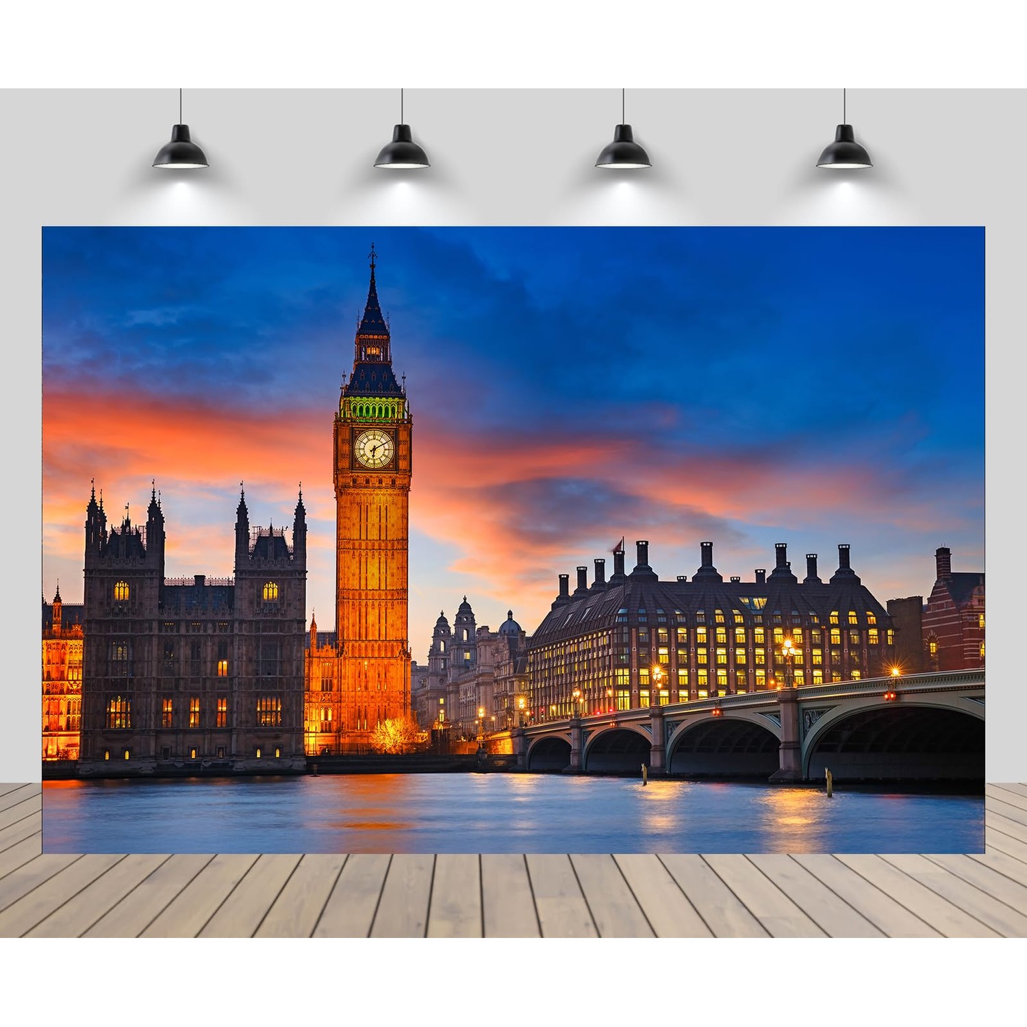 CHNYWORK 7ftx5ft Big Ben Backdrop England London Clock Tower Elizabeth ...