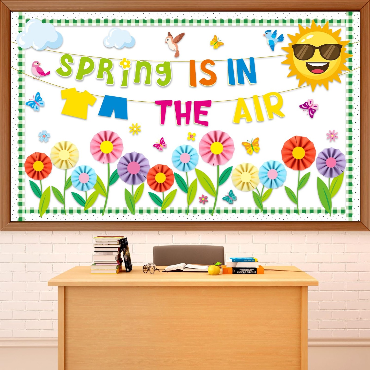 Yiaoyinnz Spring Bulletin Board Set Spring Butterfly Floral Bulletin ...