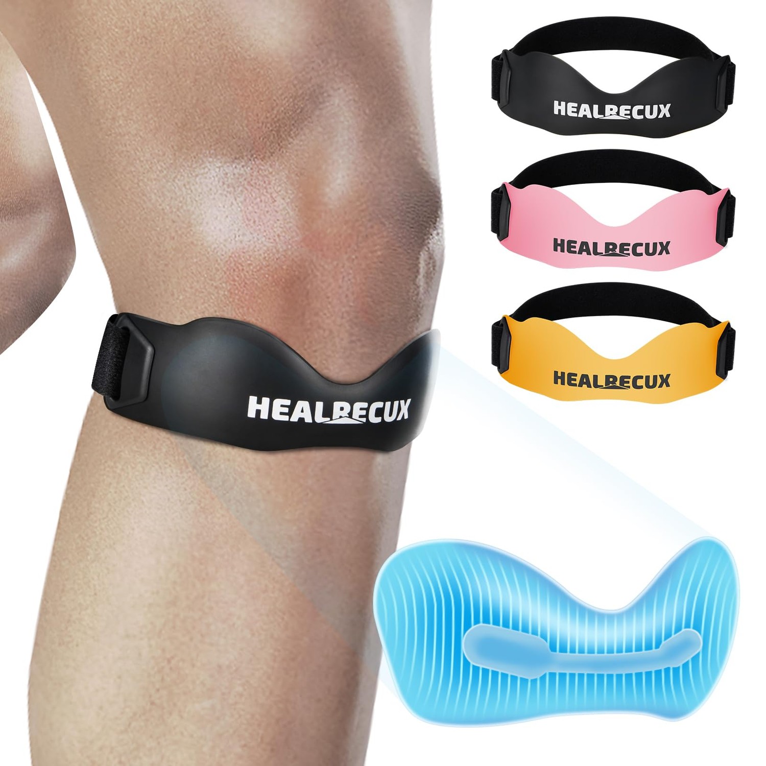 Healrecux Patella Tendon Bandage, Patella Bandage Patella Knee Support ...