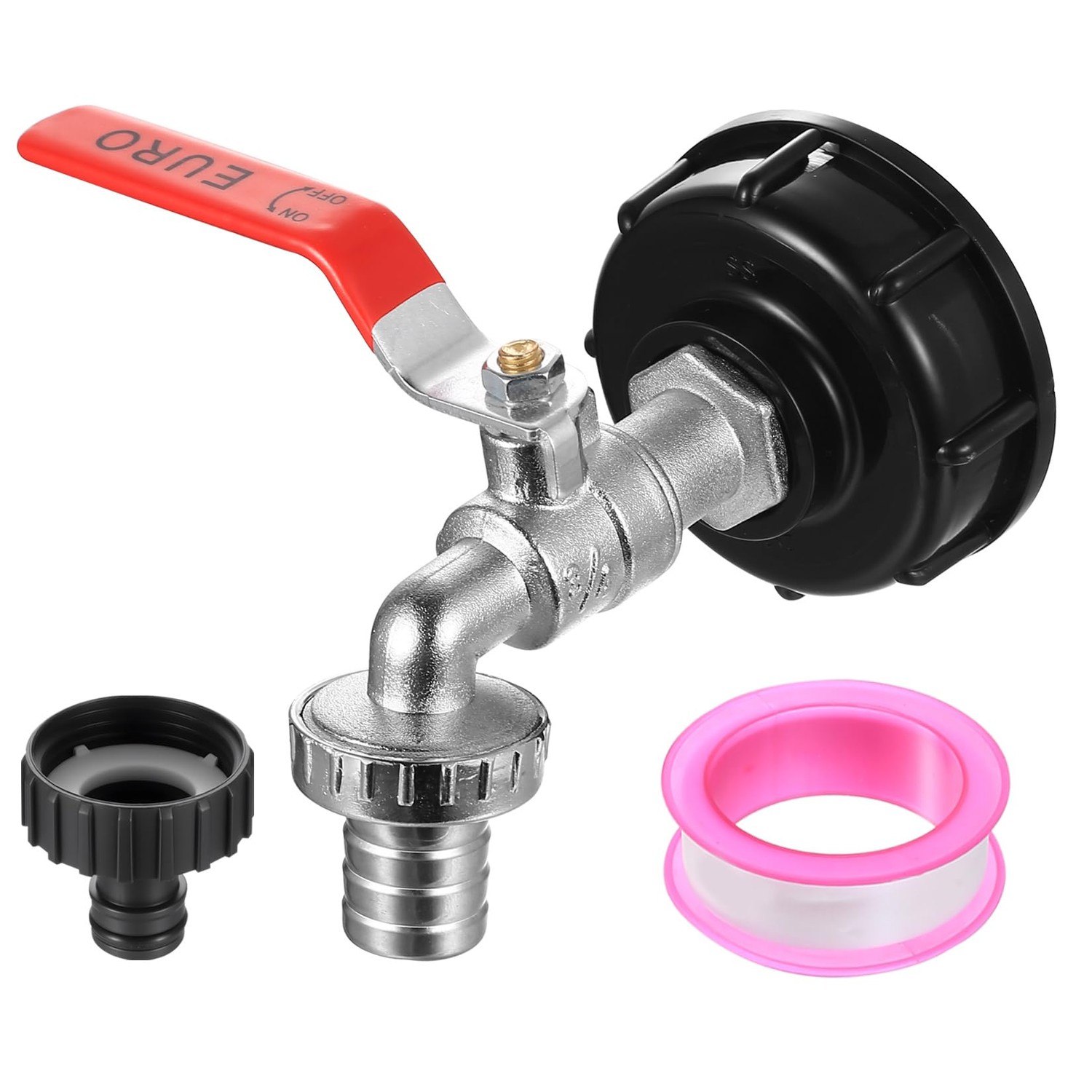 1 Set IBC Tap IBC Tank Fittings with 3/4 Inch Connection IBC Container ...