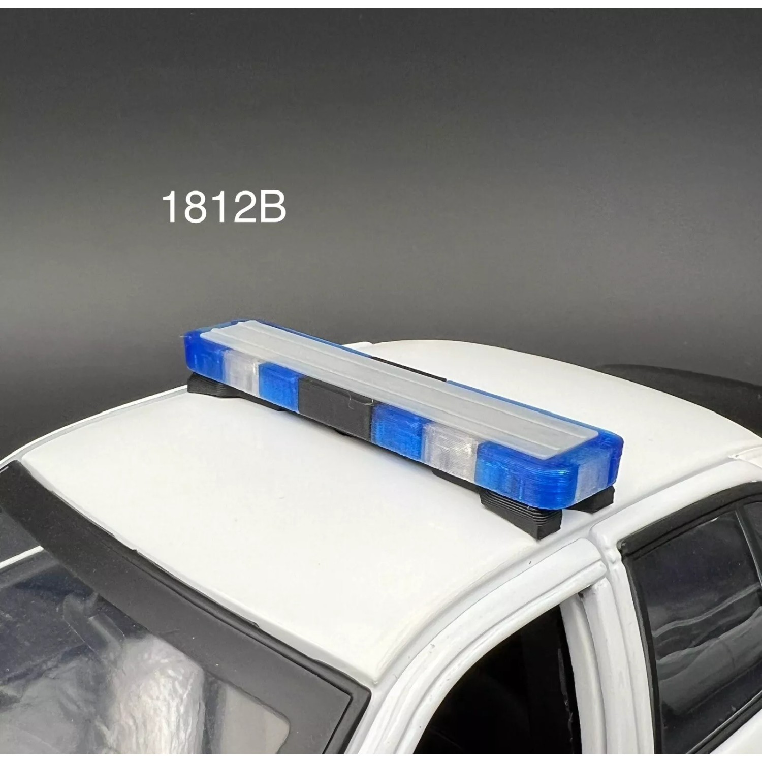 LED Ready Lightbar 1/18 LED Ready Whelen Edge Lightbar Blue Highway ...
