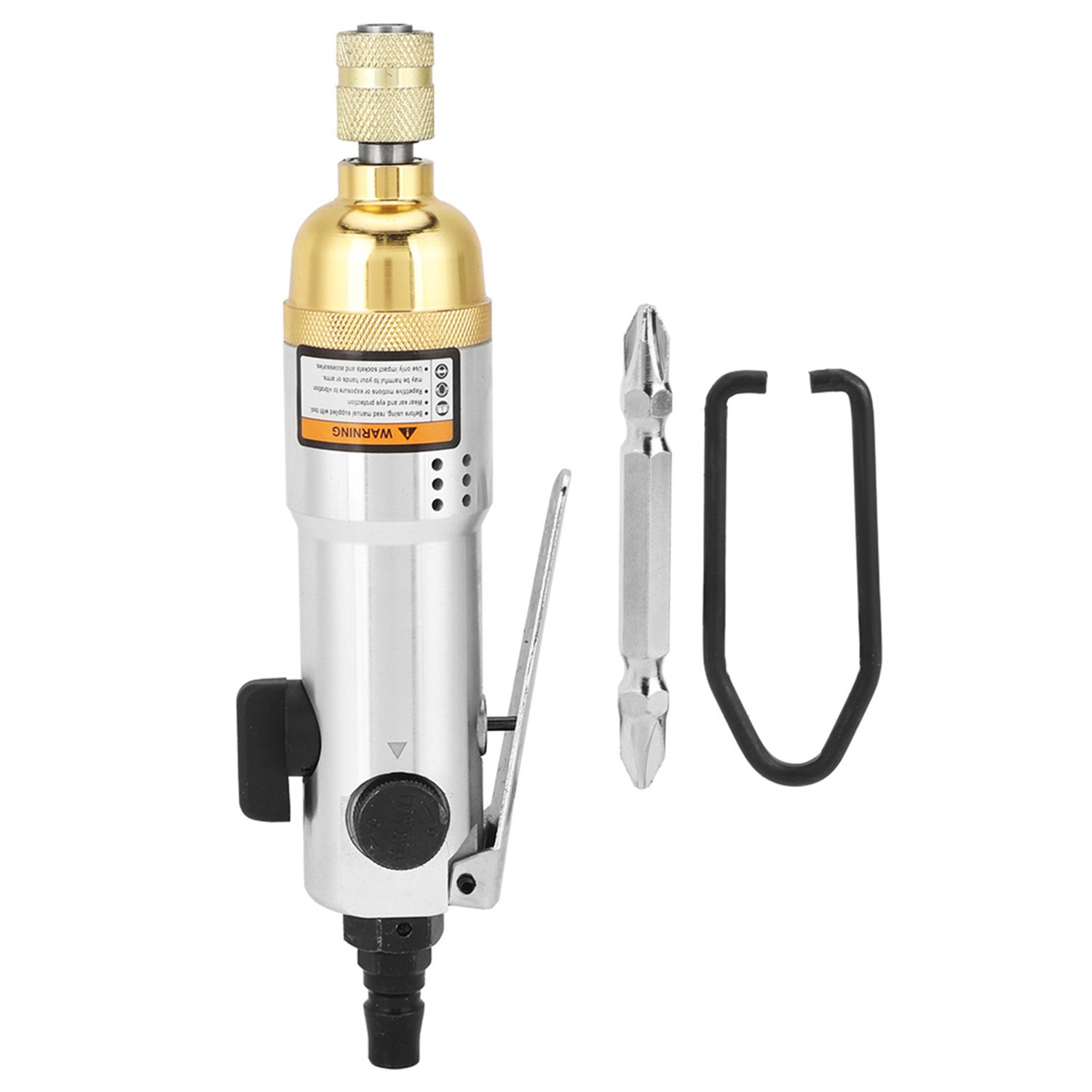 Straight Hand 1/4'' Pneumatic Air Screwdriver Tool 1/4" Chuck ...