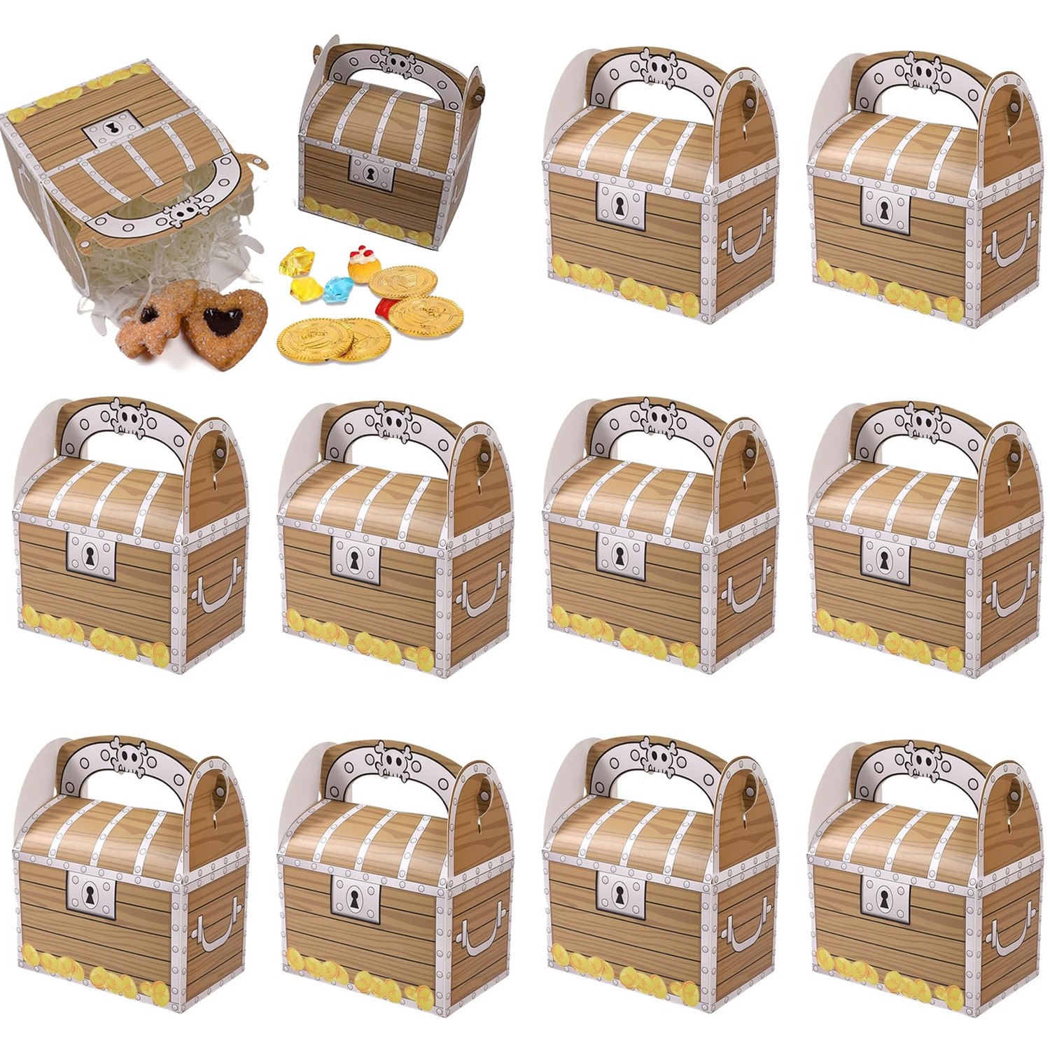 Pirate Treasure Chest Pirate Treat Box Party Pirate Treasure Chest ...
