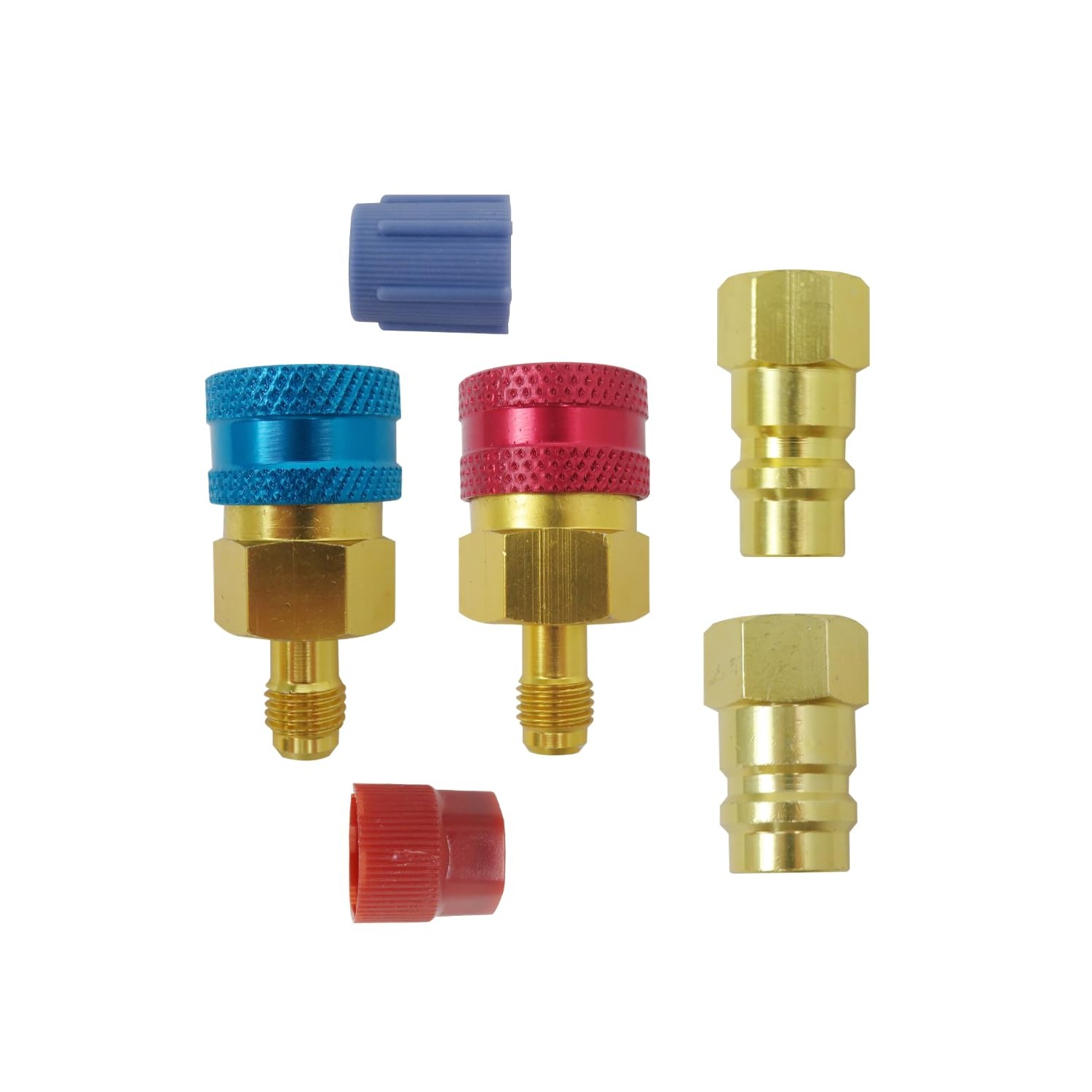 2Pcs R1234yf to R134a Adapter, Quick Couplers Kit R1234yf Refrigerant ...