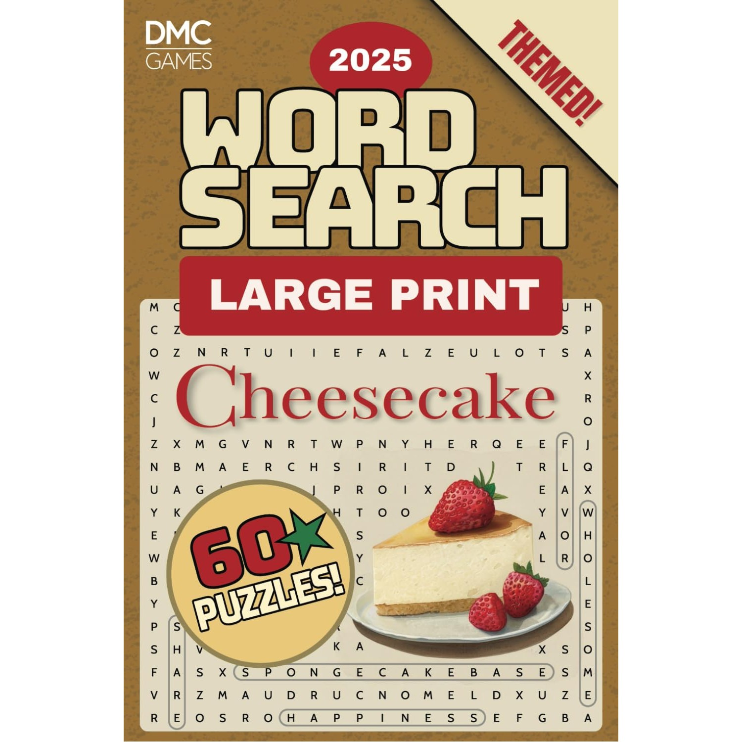 Cheesecake Word Search 2025: A DMC Games 60-Puzzle Collection with 1400 ...