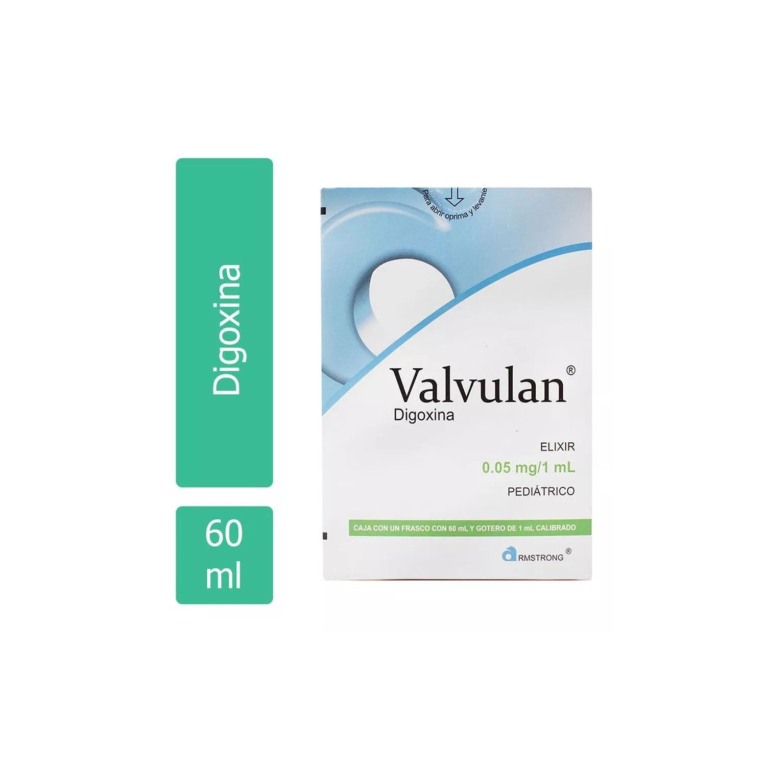 Armstrong Valvulan Elixir Pediátrico 0.05mg/1ml Caja Con Frasco De 60 ...
