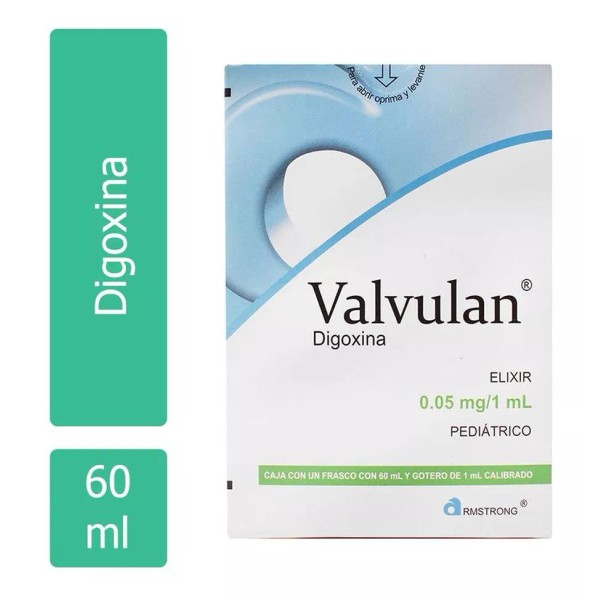 Armstrong Valvulan Elixir Pediátrico 0.05mg/1ml Caja Con Frasco De 60 ...