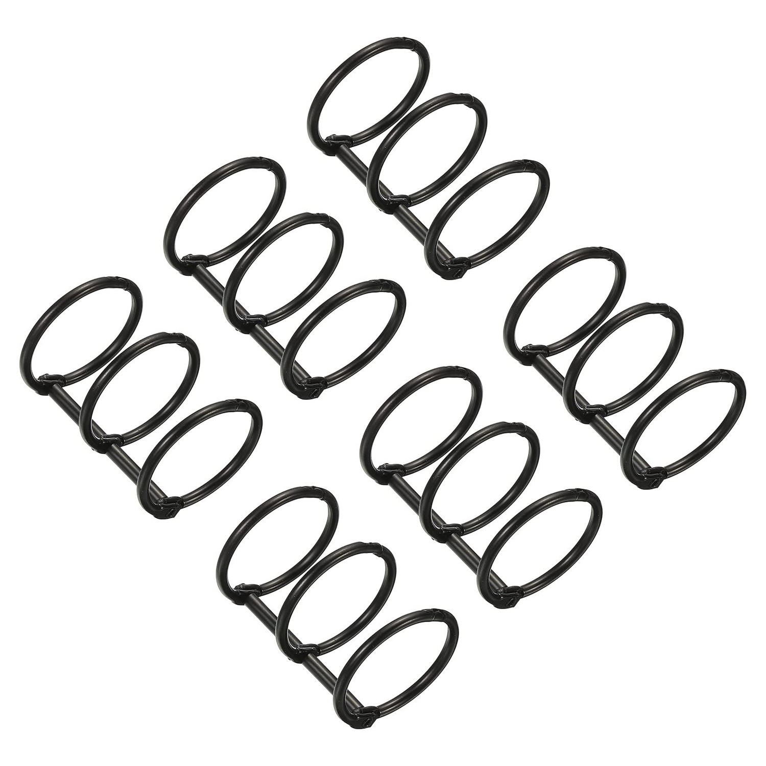PATIKIL 1" Dia 3-Rings Book Rings, 6 Pack Metal Binder Rings Loose Leaf ...