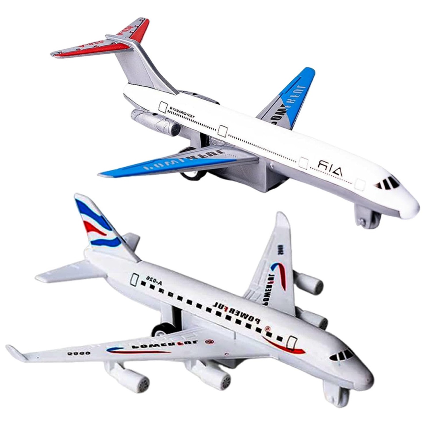 DXPETA 2 Pcs Model Planes, Airplane Toy, Emirates A380 Model Plane ...