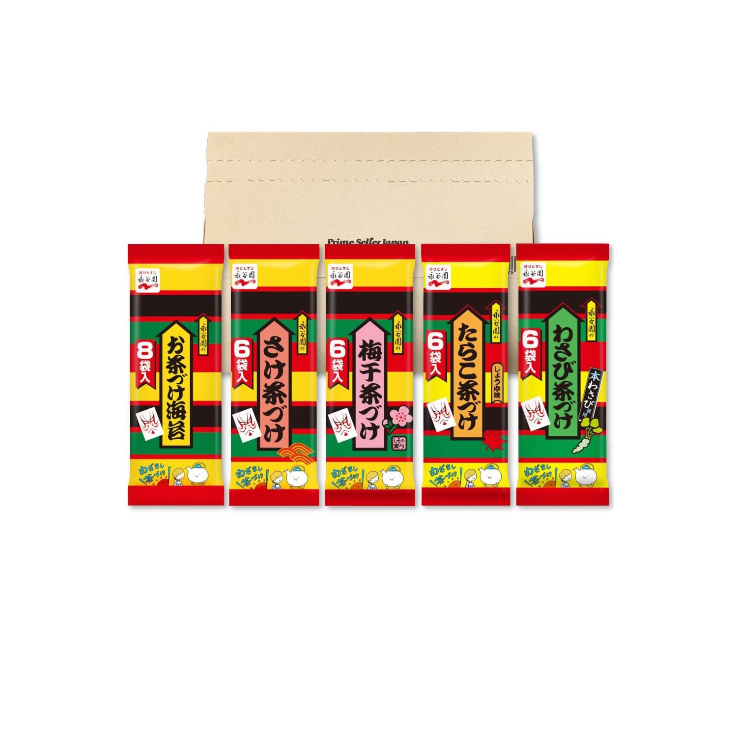 Nagatanien Ochazuke (5 Types of Ochazuke), 1 Bag of 32 Dishes (Nori ...
