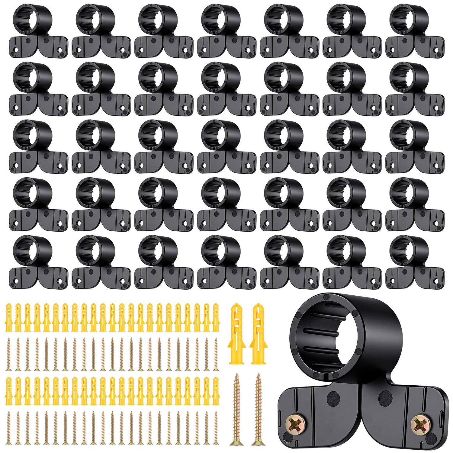 50 Pack 1/2 Inch Suspension Pipe Clamp Pex Clamps Conduit Clamp with ...