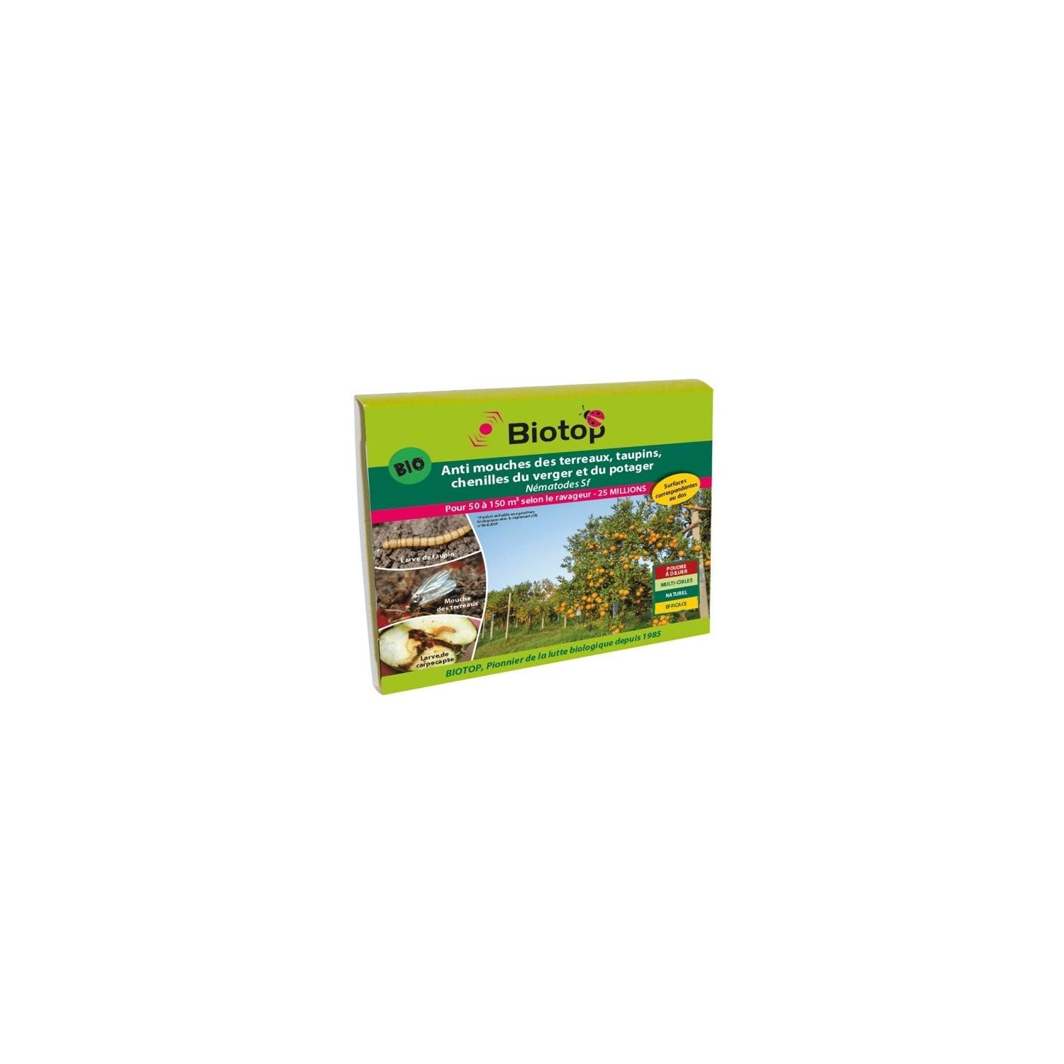 Biotop - Nematode SF Anti-Fly Soil, Moles and Caterpillars 25 m for 50 ...