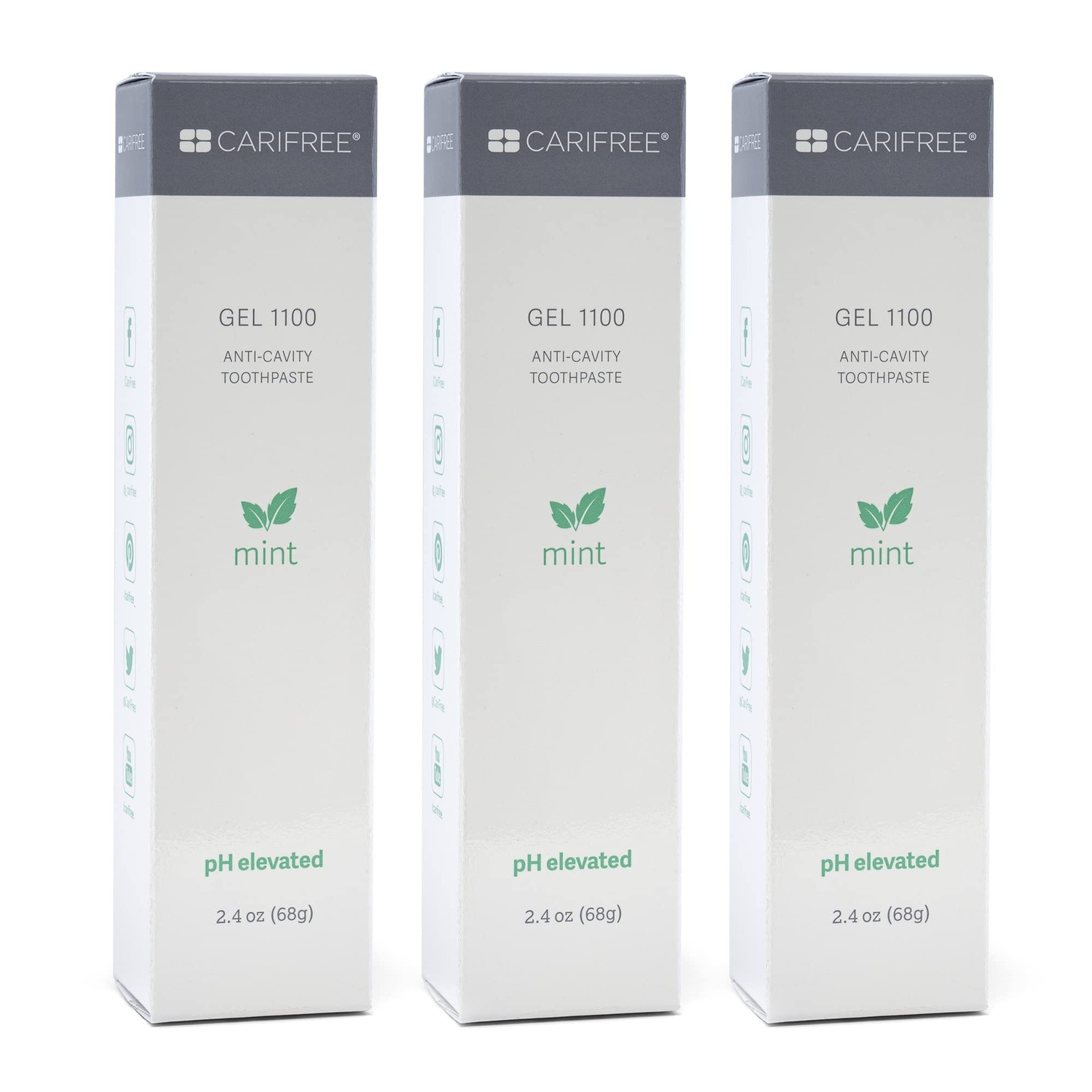 CariFree Gel 1100 (Mint) Anti-Cavity Fluoride Toothpaste with Nano ...
