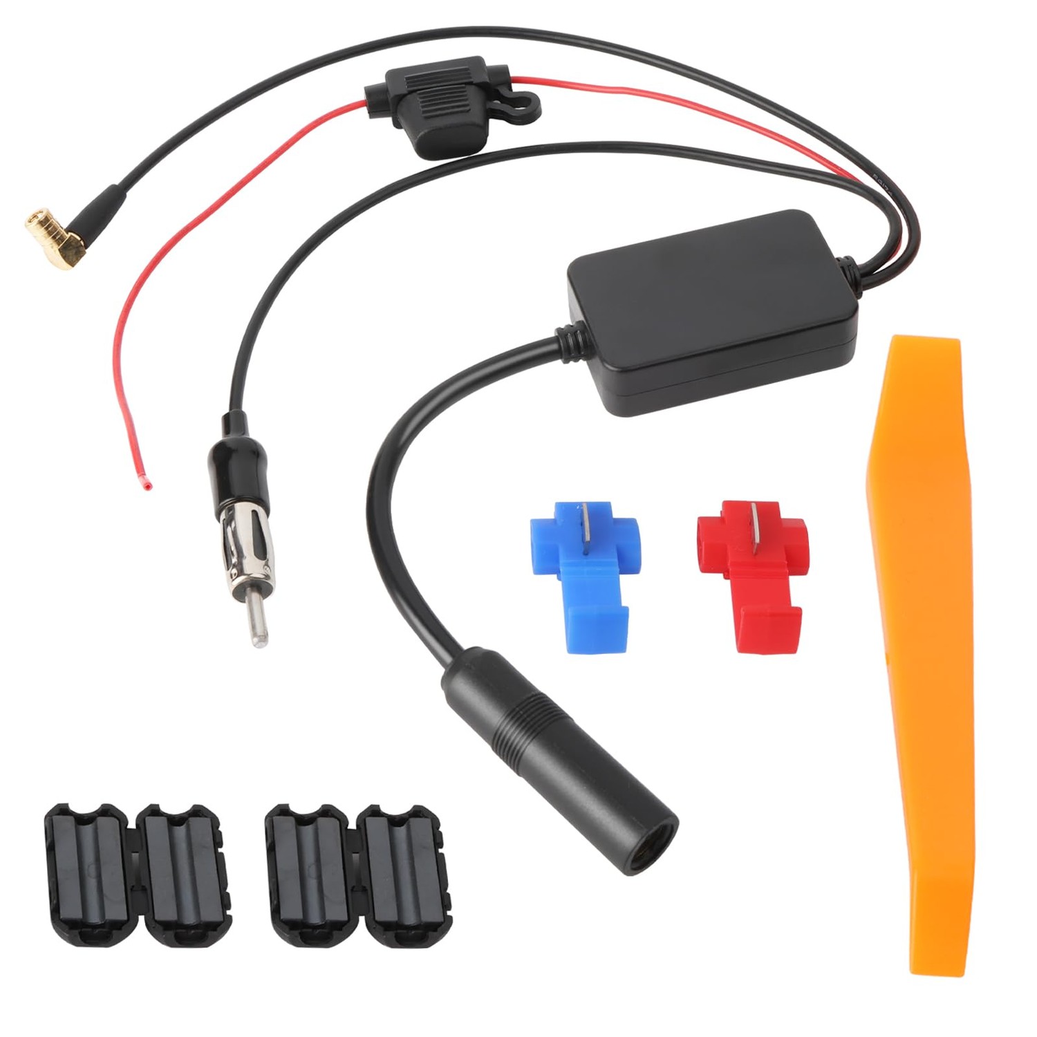 YdseozOA Universal Car Radio Antenna Amplifier 12V Car Stereo DAB FM AM ...
