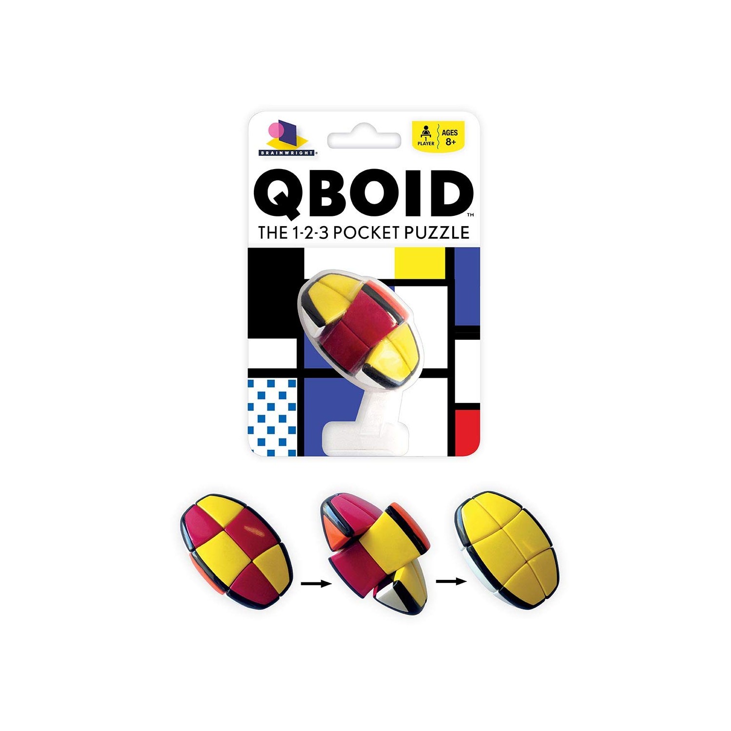 Brainwright - QBOID - The 1-2-3 Pocket Brain Teaser Fidget Puzzle ...