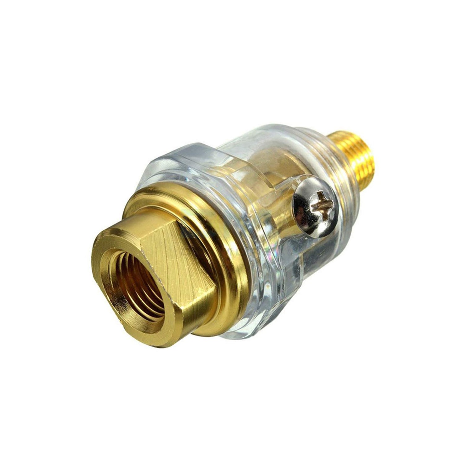 1/4 NPT-Threaded Male & Female Mini in-Line Automatic Oiler Lubricator ...