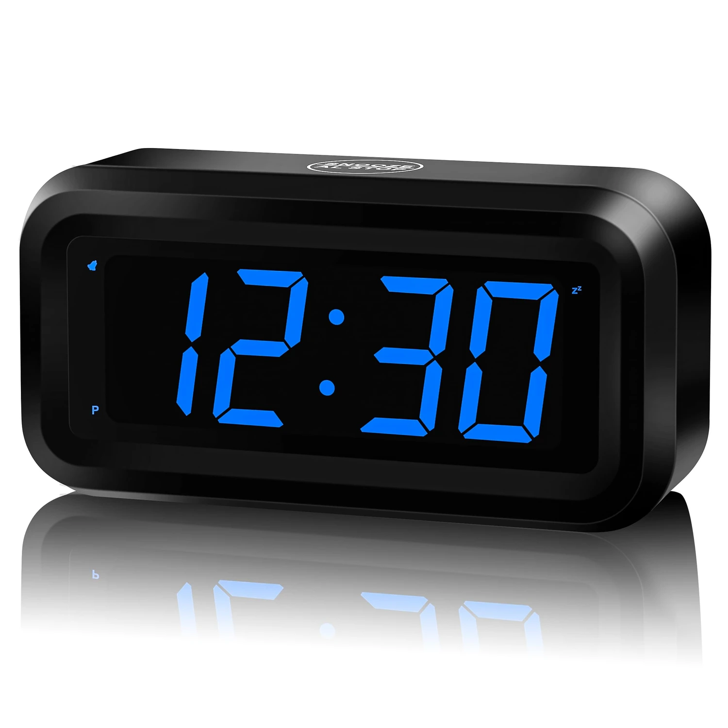 KWANWA Alarm Clock, Digital Clock, 1.2inch Dark Blue LED Clock ...