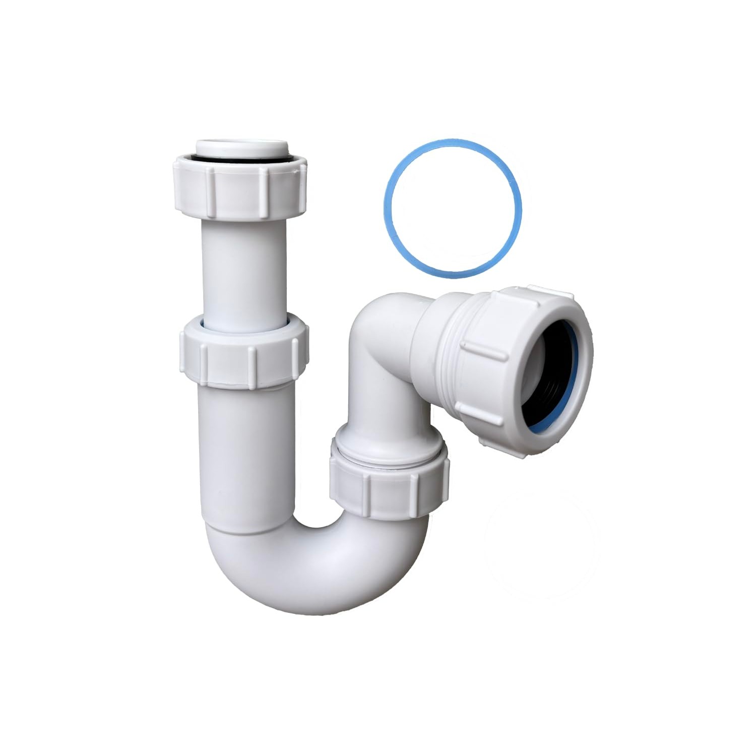 Universal Adjustable Swivel P Trap with Anti-Slip Ring, Telescopic Sink ...