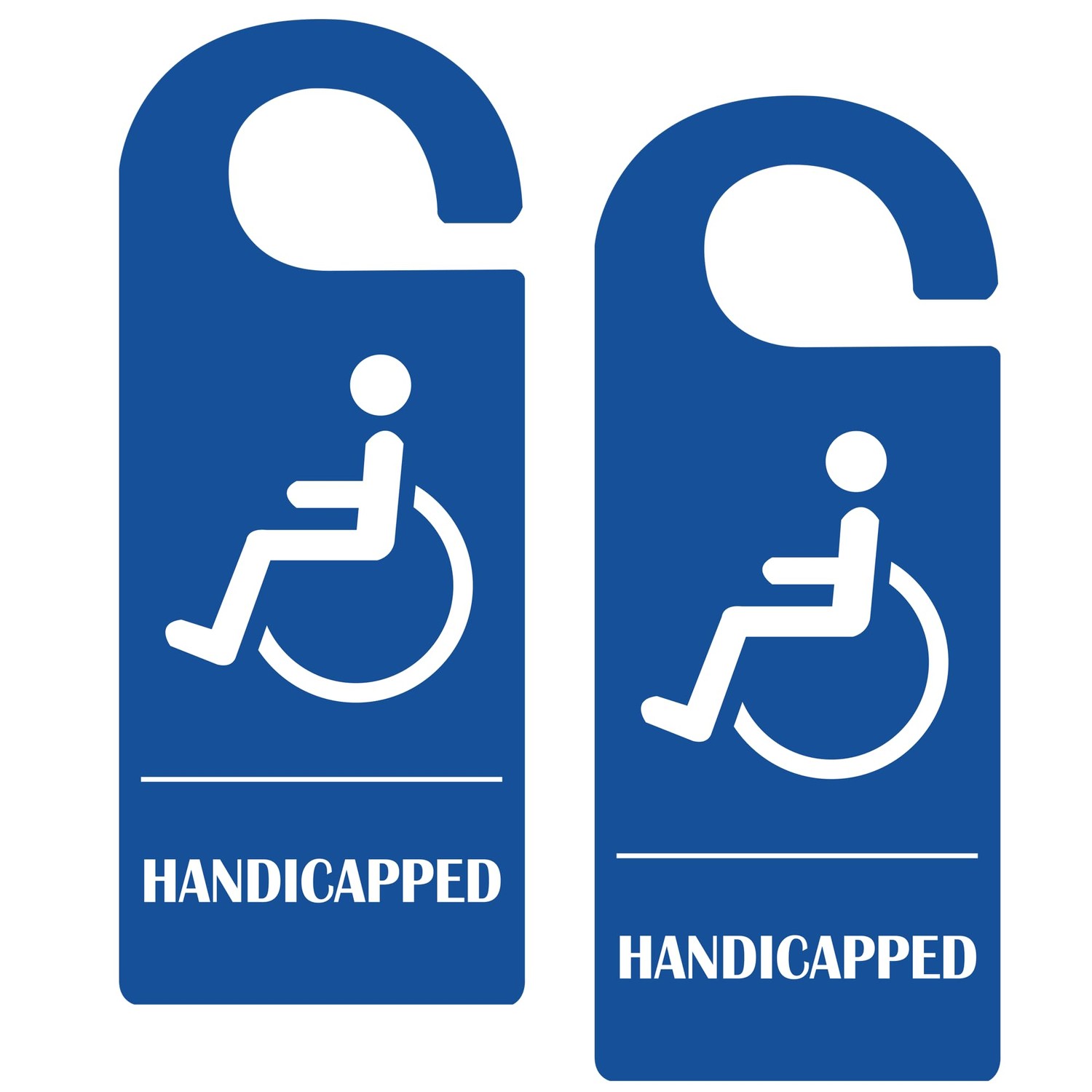 Handicap Parking Sign 3.5 x 8.5 Inch Parking Permit Safety Sign 2 Pcs ...