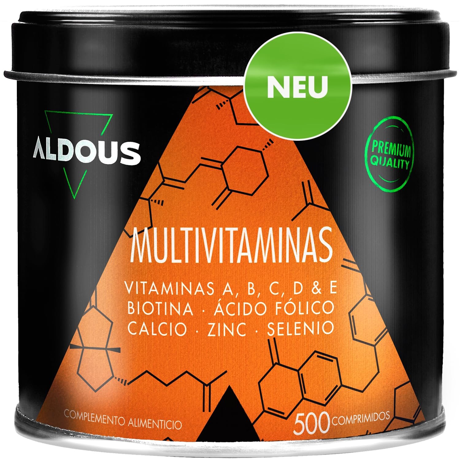 Multivitamin Tablets High Dose - 500 Tablets | + 1 Year | Vitamin C, D ...