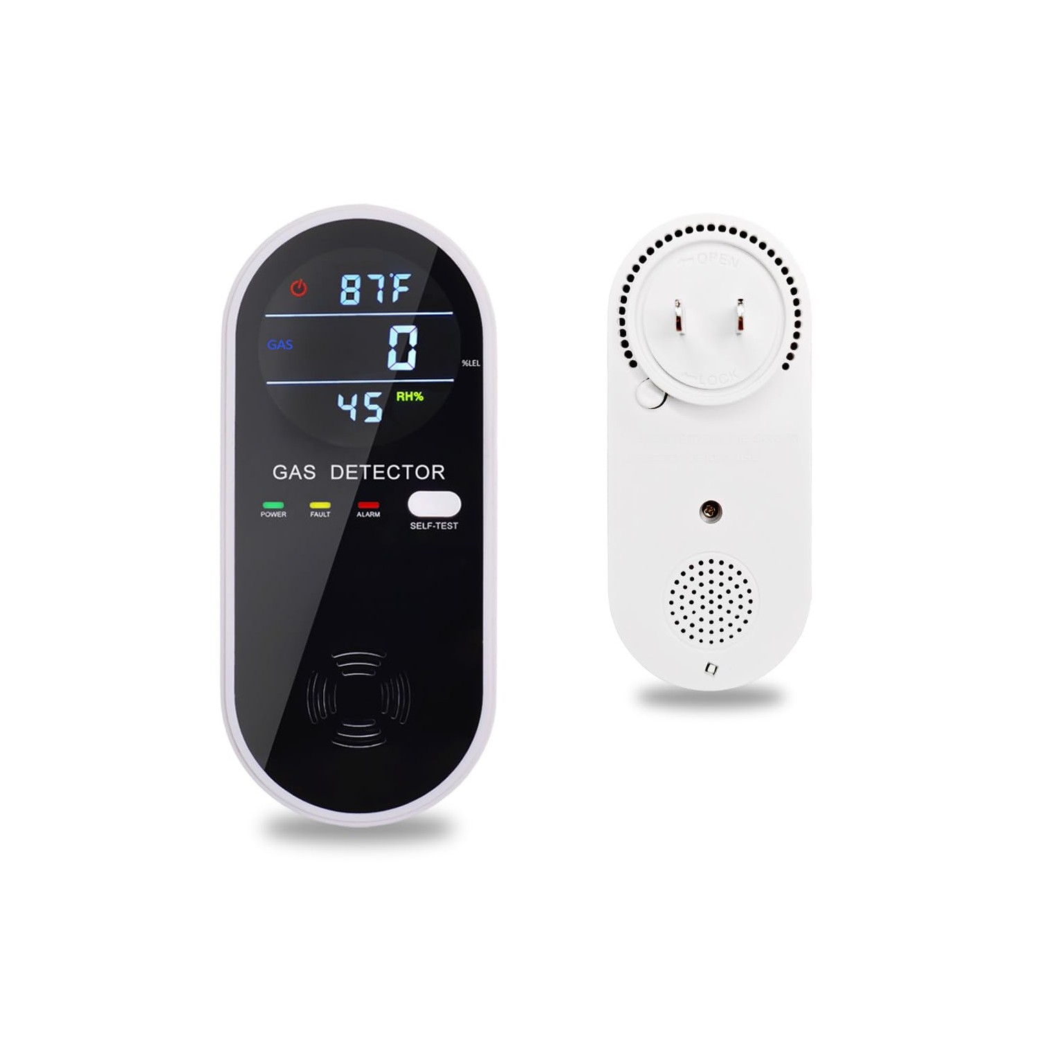 Plug-in Natural Gas Detector, CHENGHEM 3-in-1 Gas Alarm Detector for ...