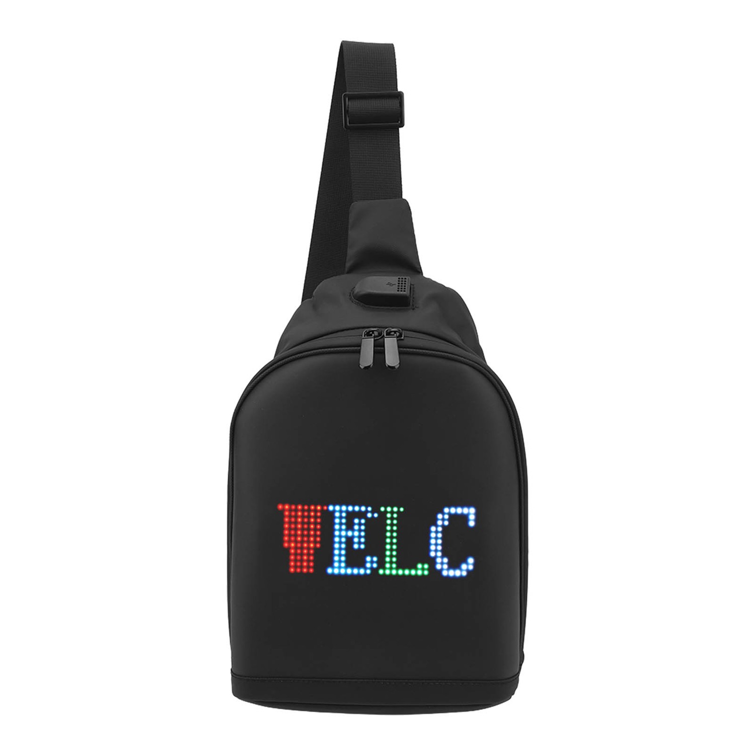 LED Display Fanny Pack Programmable Screen Anime Backpack Bluetooth USB ...