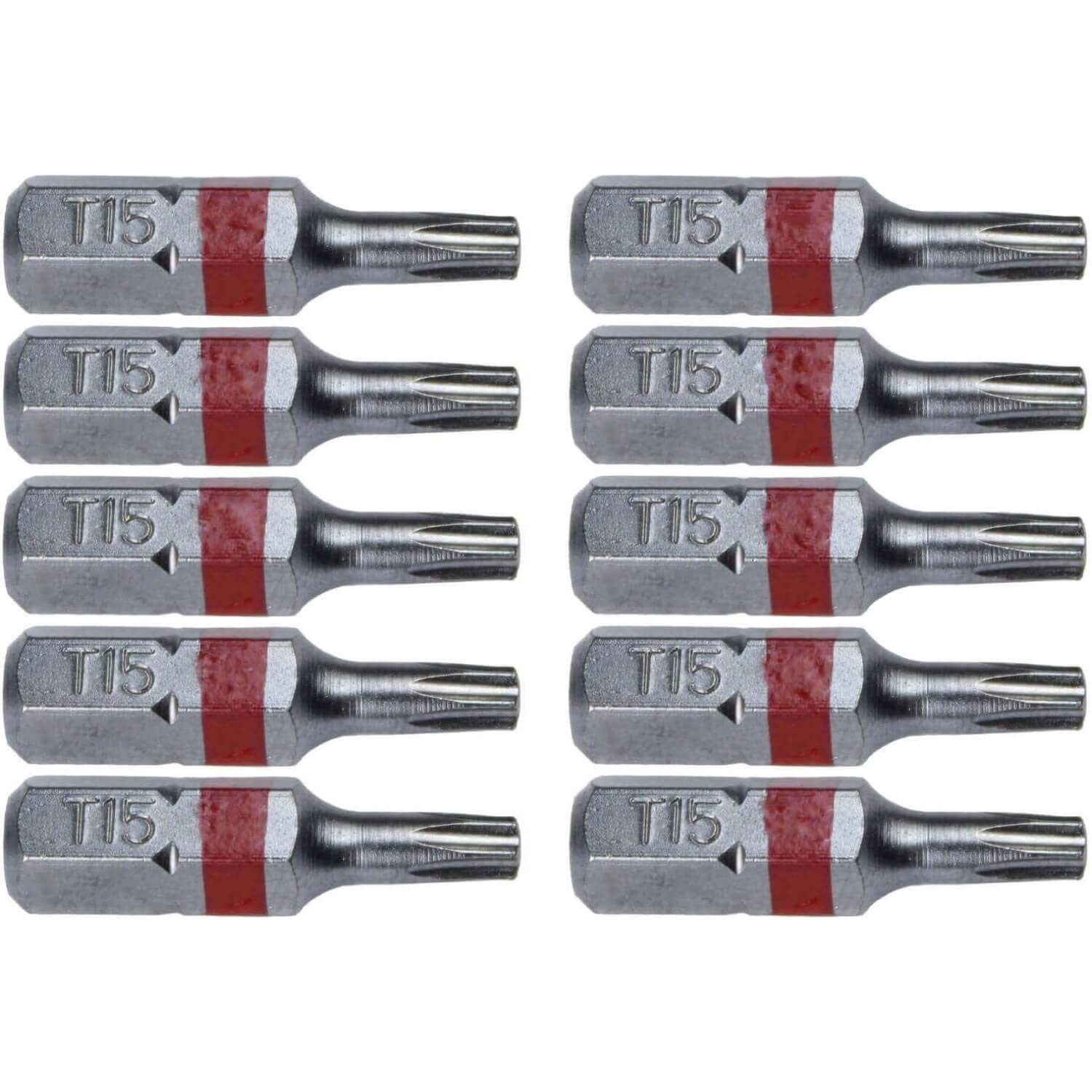 T15 (T-15) Torx/Star Driver Bit - Color Coded T15 x 1" Torx/Star Drive ...