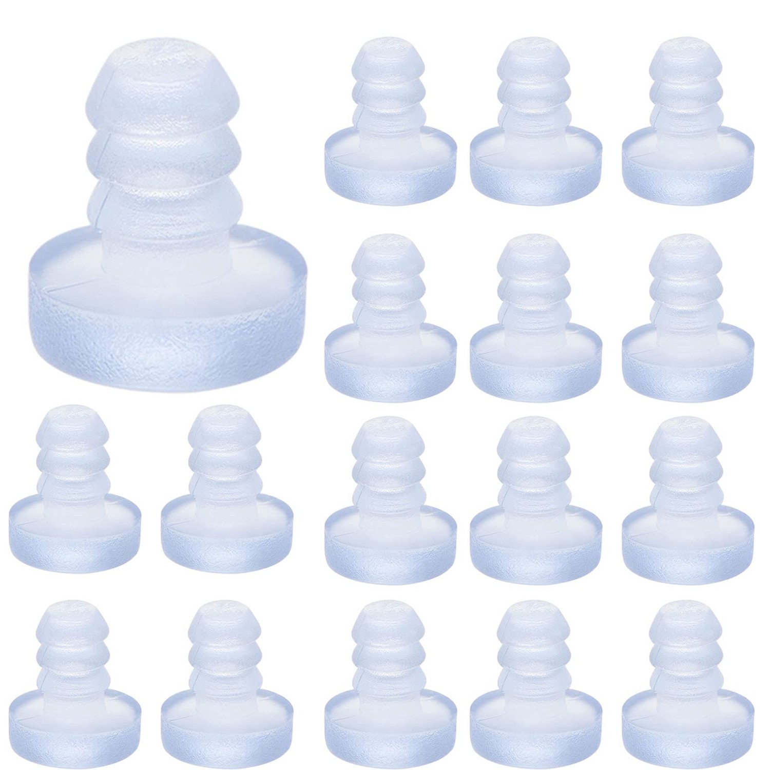 Cyleibe Pack of 100 Transparent Rubber Stop Dampers, Rubber Buffers ...