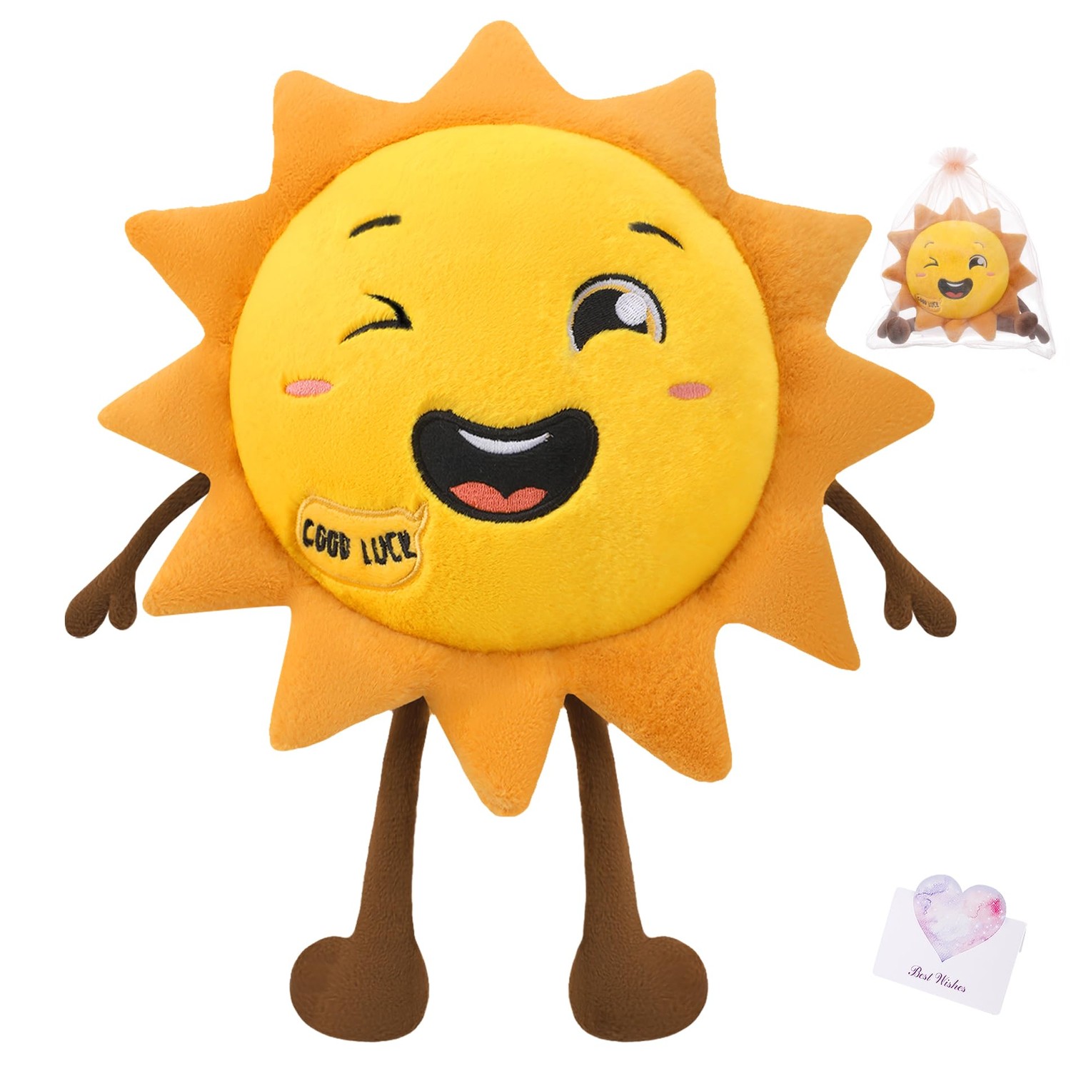 LeYoHa Good Luck Gift Sun Plush - Cute Sun Stuffed Animal, Emotional ...