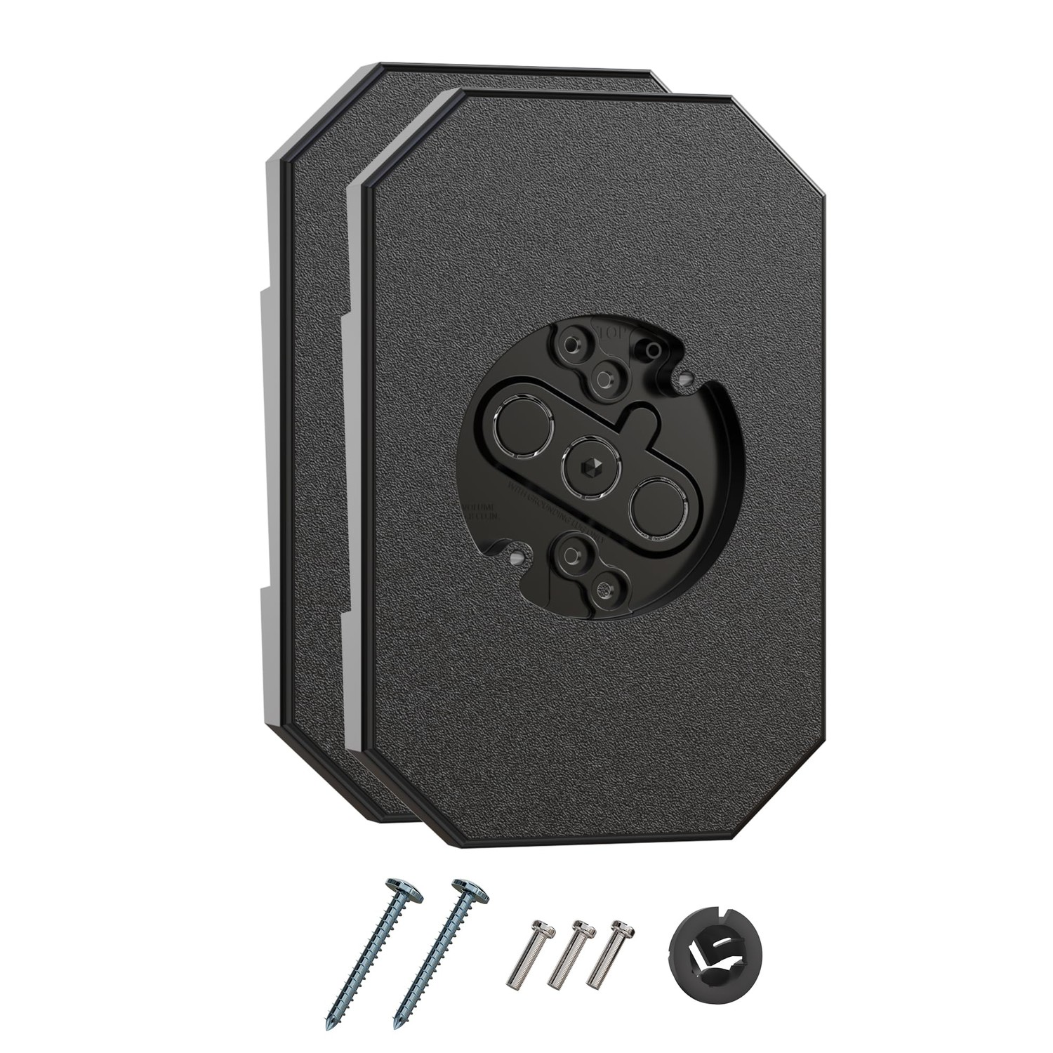 Siding Light Mounting Block, 8141DBL Black Outdoor Mounting Plate kit ...