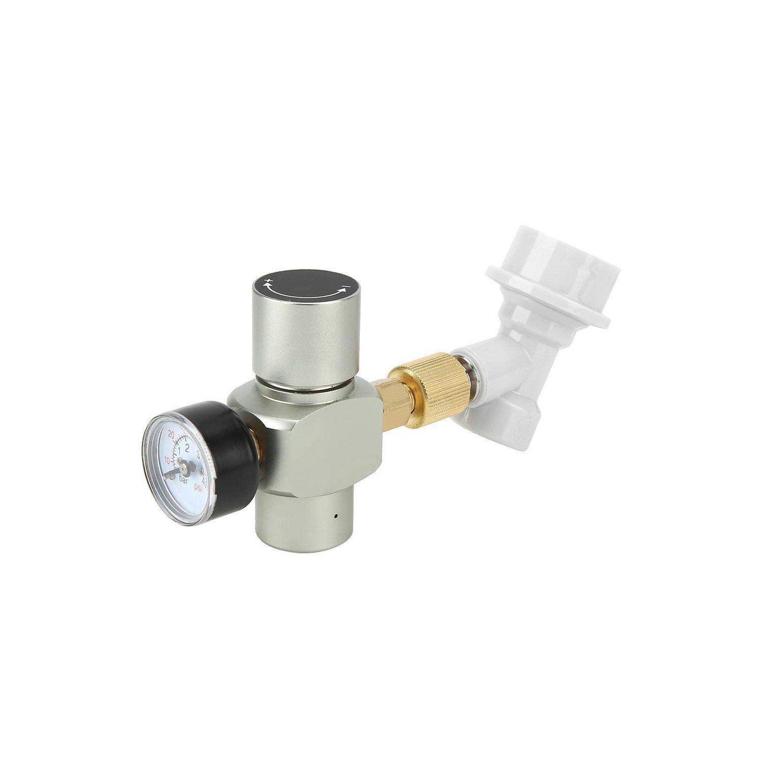 Fdit Keg Charger Mini CO2 Regulator Beer Regulator with Safety Manual ...