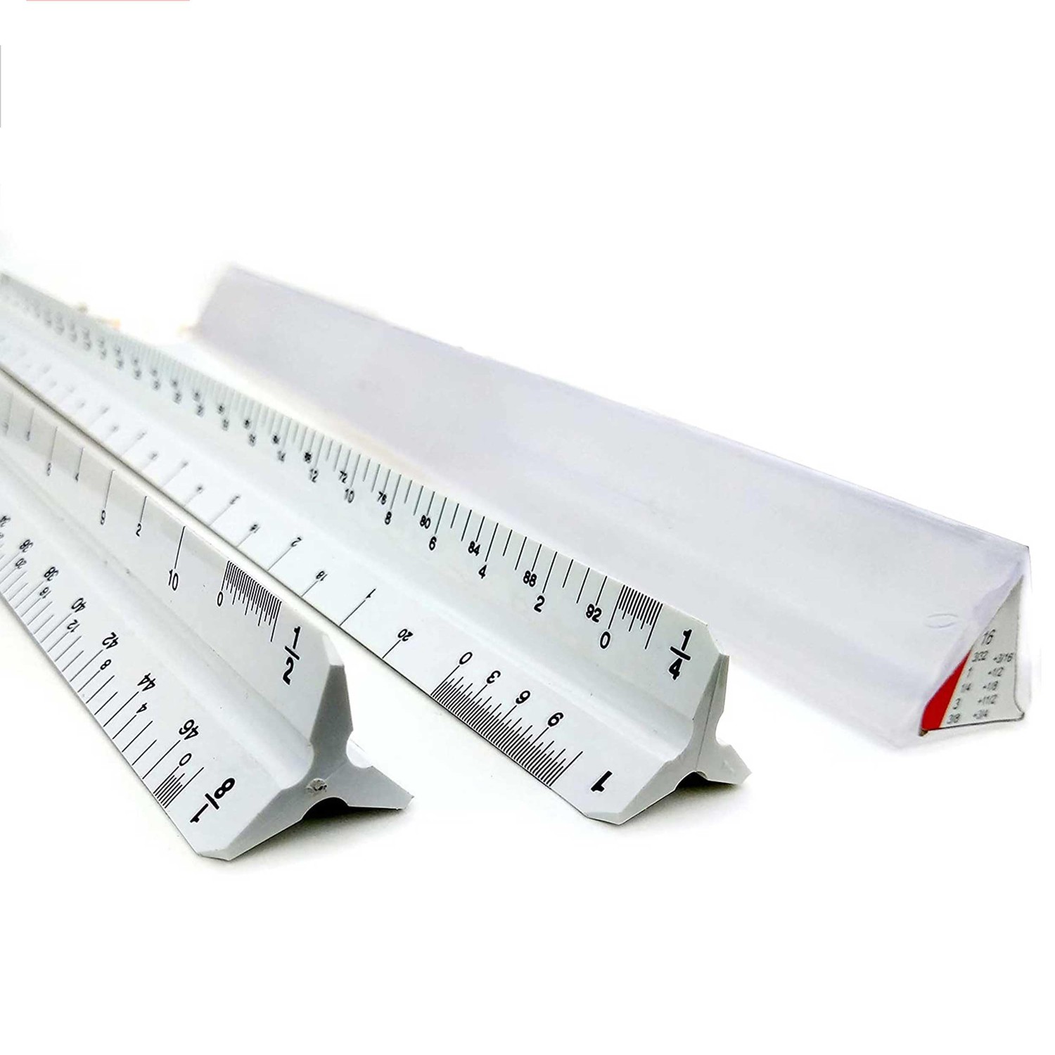 Liquidraw Imperial Triangular Scale Ruler 12", Architectural - ibspot.com