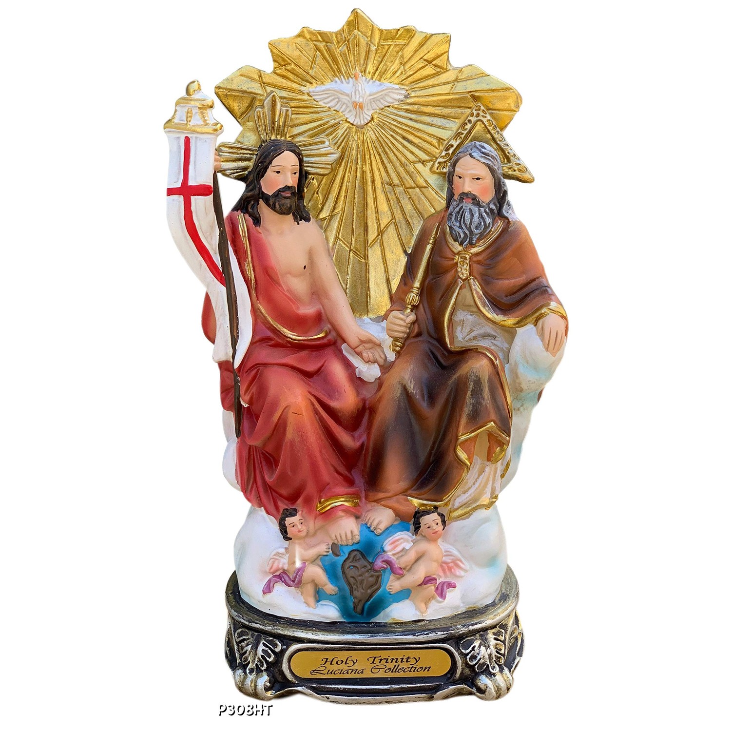 Religion Holy Trinity Statue Estatua Jesus, Joseph and Holy Spirit Holy ...