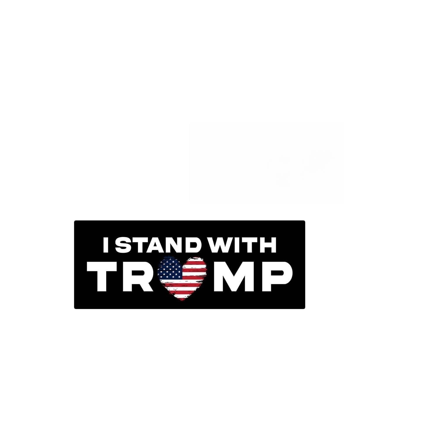 I Stand with Trump Vinyl Sticker Decal (3.37" x 9") | Peel & Stick ...