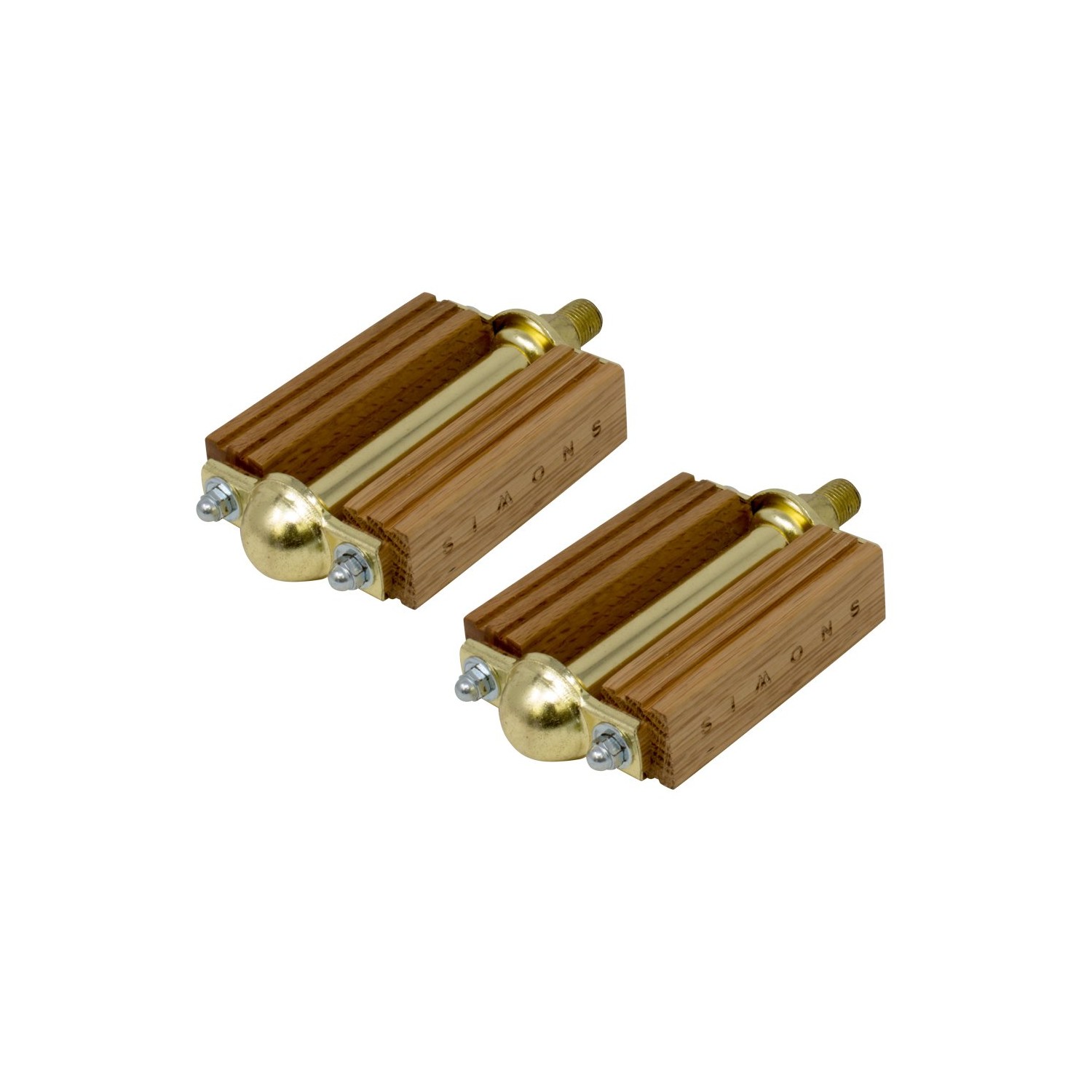 Fenix Bicycle Square Wood/Gold 1/2" Pedals Dark Brown. Lowrider Beach ...