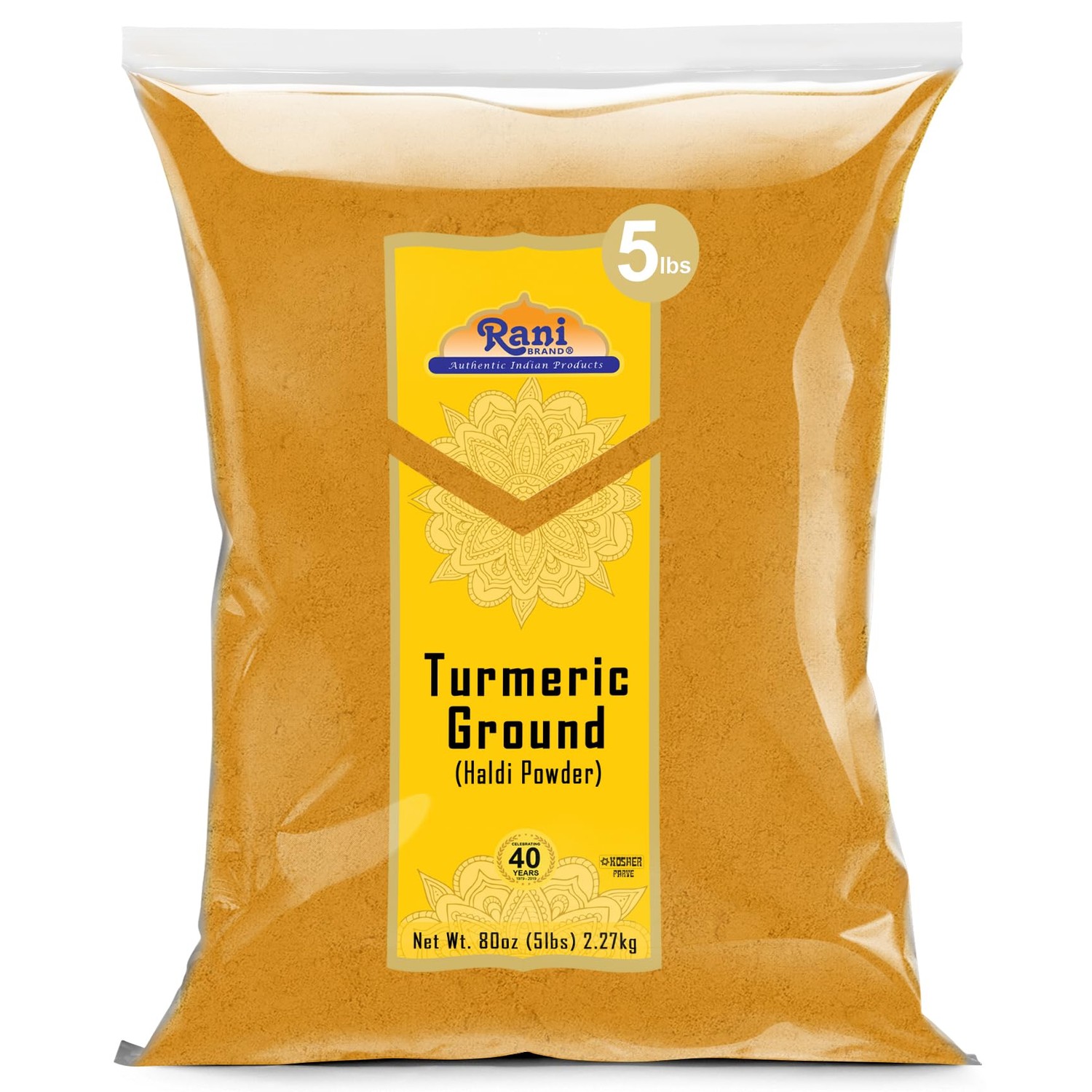 Rani Turmeric (Haldi) Root Powder Spice, (High Curcumin Content) 80oz ...
