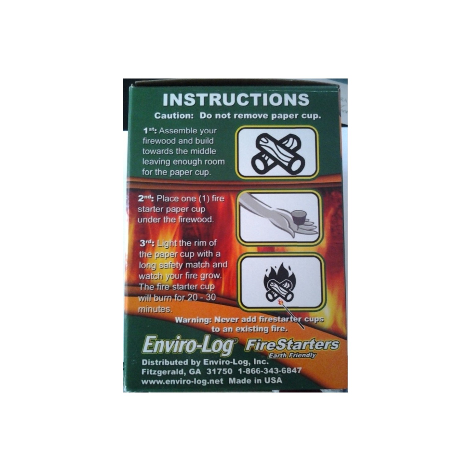 NEW Enviro-Log Environment Friendly Firestarters 2 PACK (48 ...
