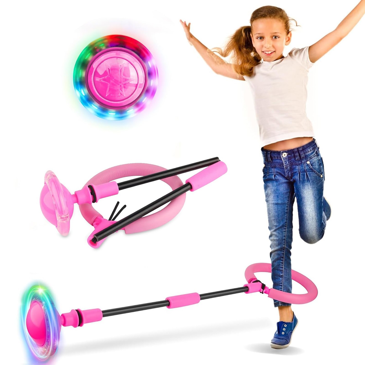 EKKONG Swing Wheel Jumping Ring Foot Spinner Children's Jumping Ball ...