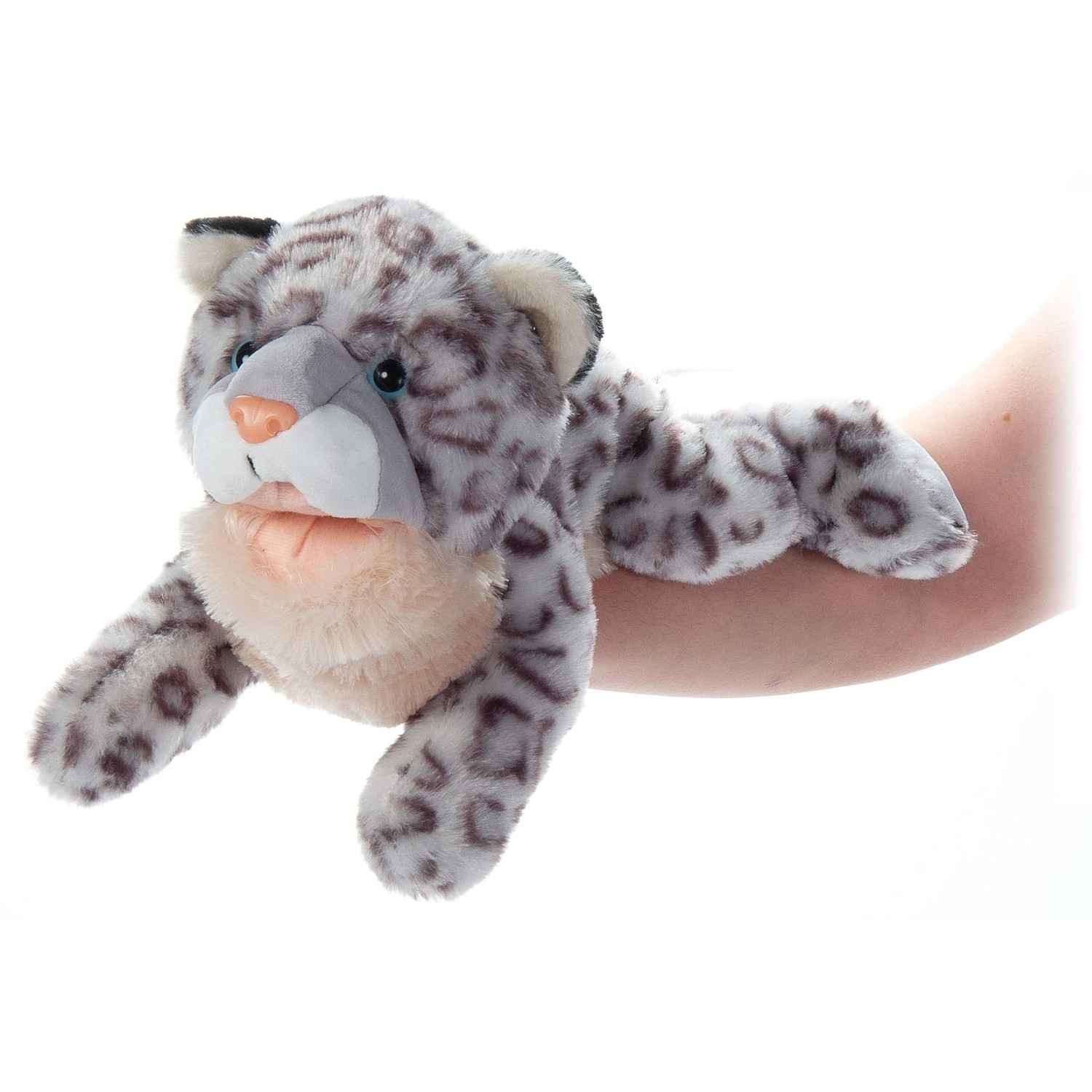 The Petting Zoo Snow Leopard Hand Puppet Stuffed Animal Plushie, Gifts ...