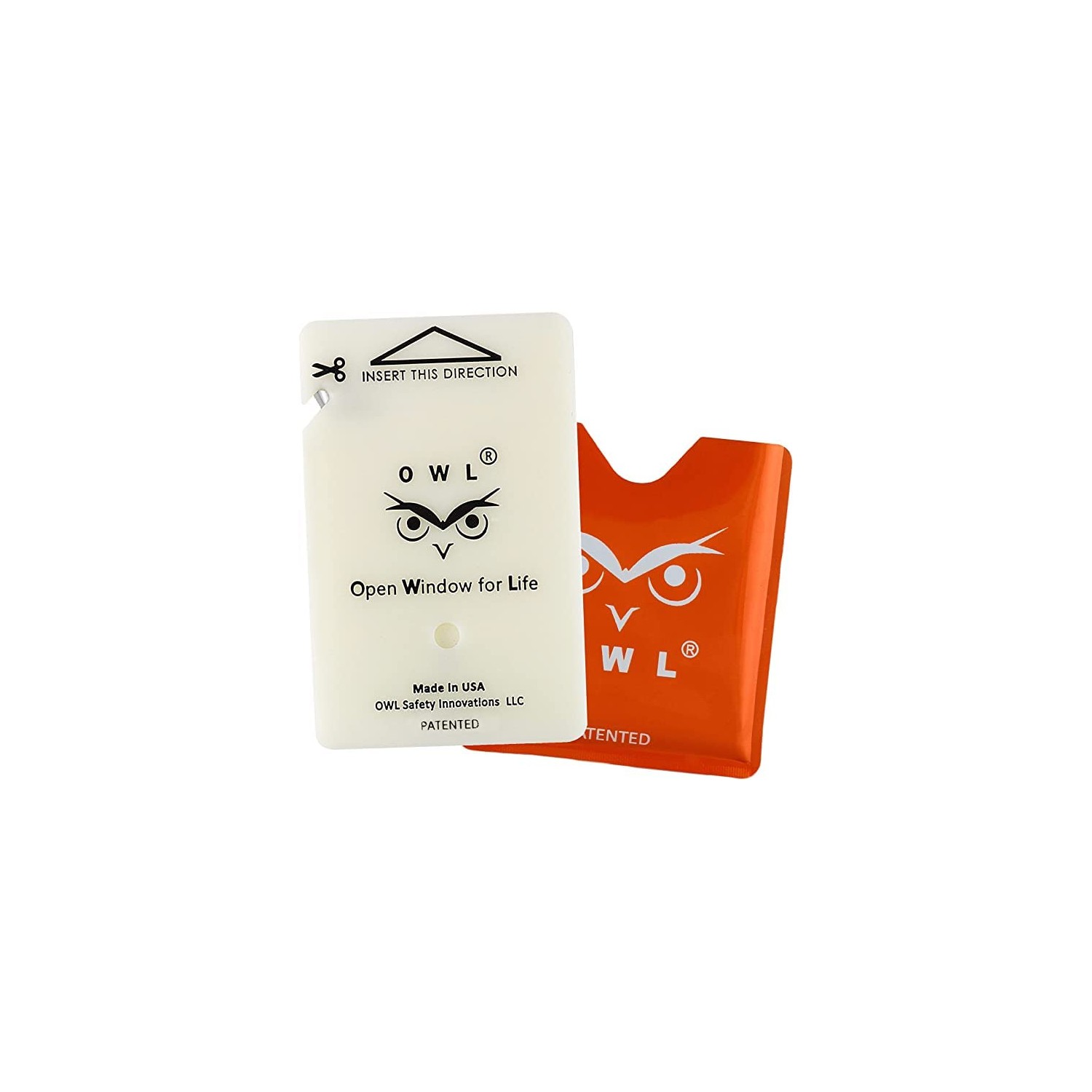 OWL Car Window Glass Breaker & Seatbelt Cutter Card Emergency Escape ...