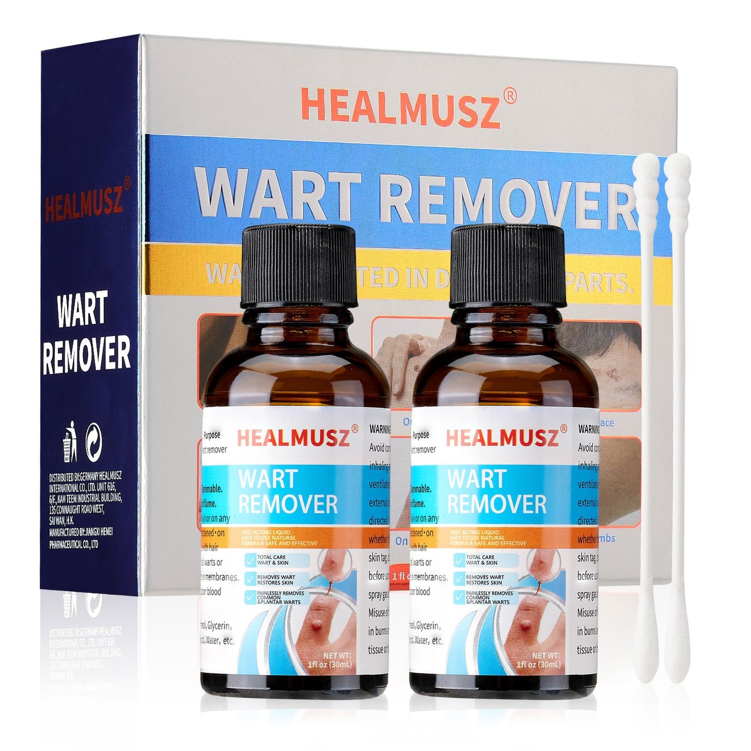 Fast-Acting Wart Remover Freeze Off,Salicylic Acid Wart Remover Liquid ...