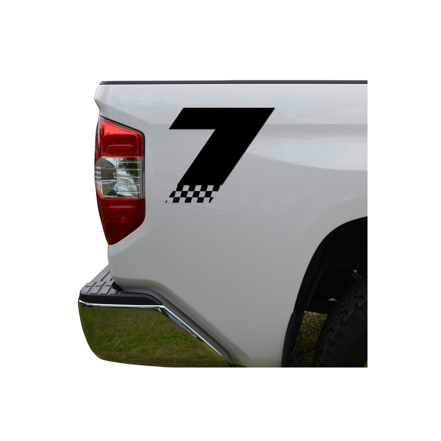 Racing Race Number 7 Seven Style 17 Die Cut Vinyl Decal Sticker For Go ...