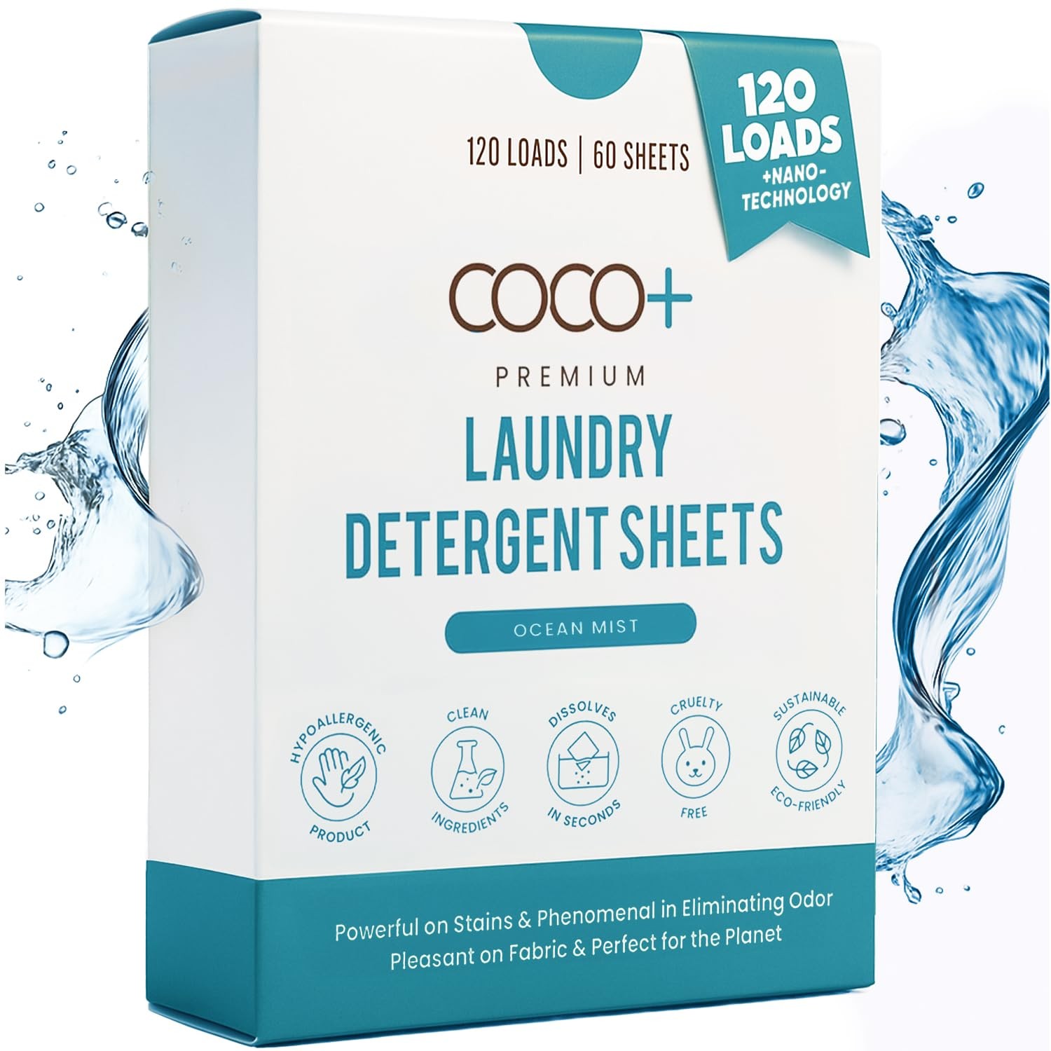 COCO+ Laundry Detergent Sheets - Nano-Concentrated with Enzymes ...