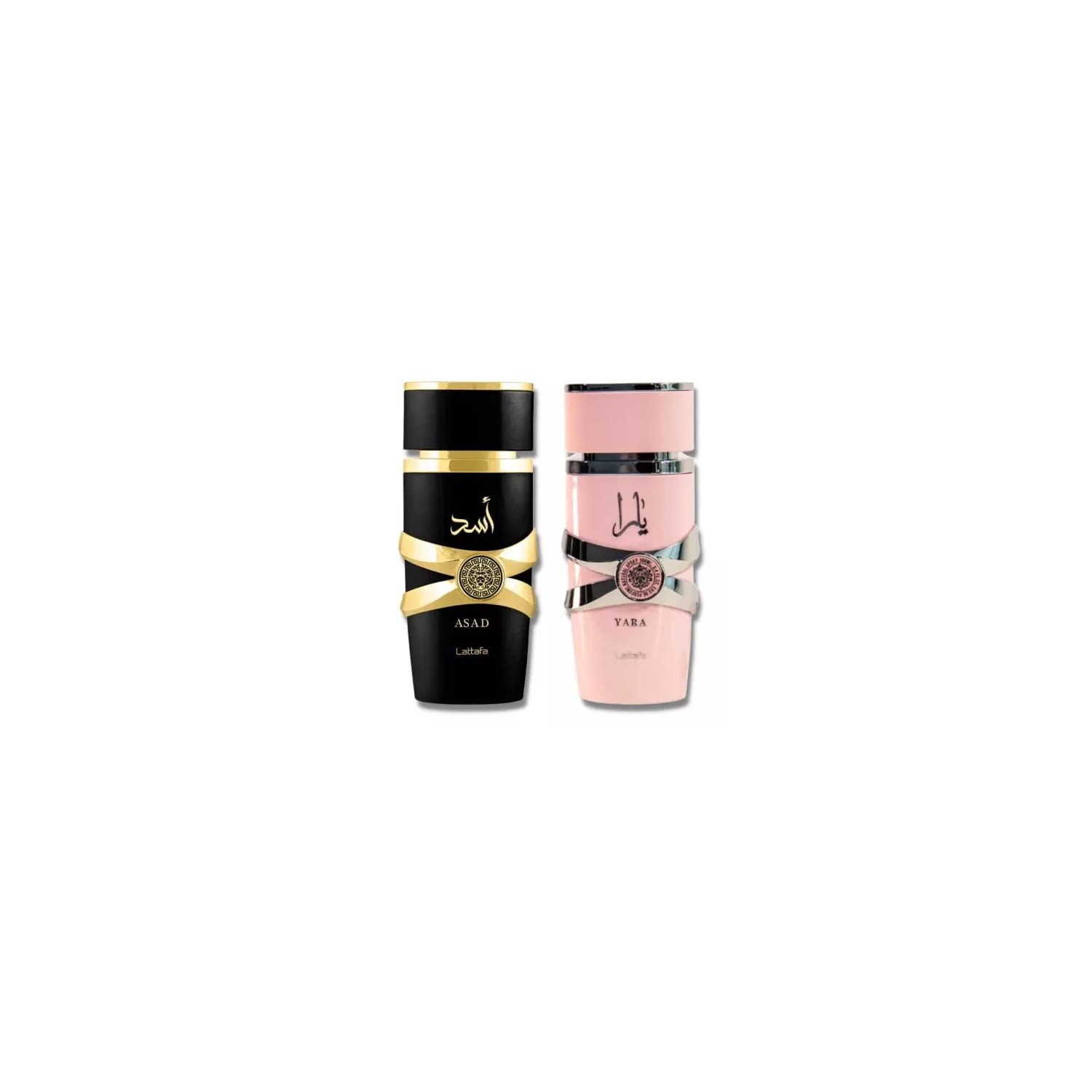 Lattafa Unisex 2 Piece EDP Gift Set (Asad for Men + Yara for Women ...