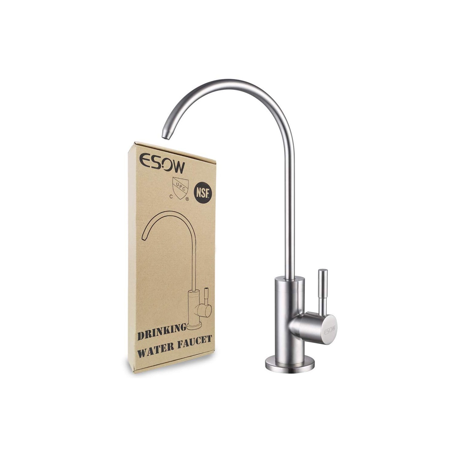 ESOW Kitchen Water Filter Faucet, 100% Lead-Free Drinking Water Faucet ...