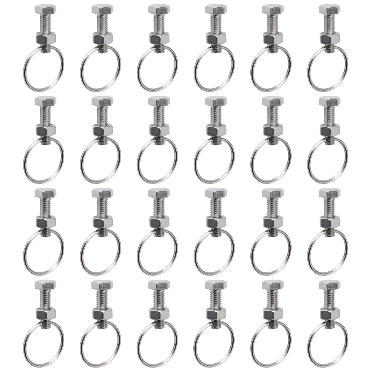 INCREWAY M6 Bolts with Nuts Screw Kits, 24 Set Greenhouse Bolts and ...