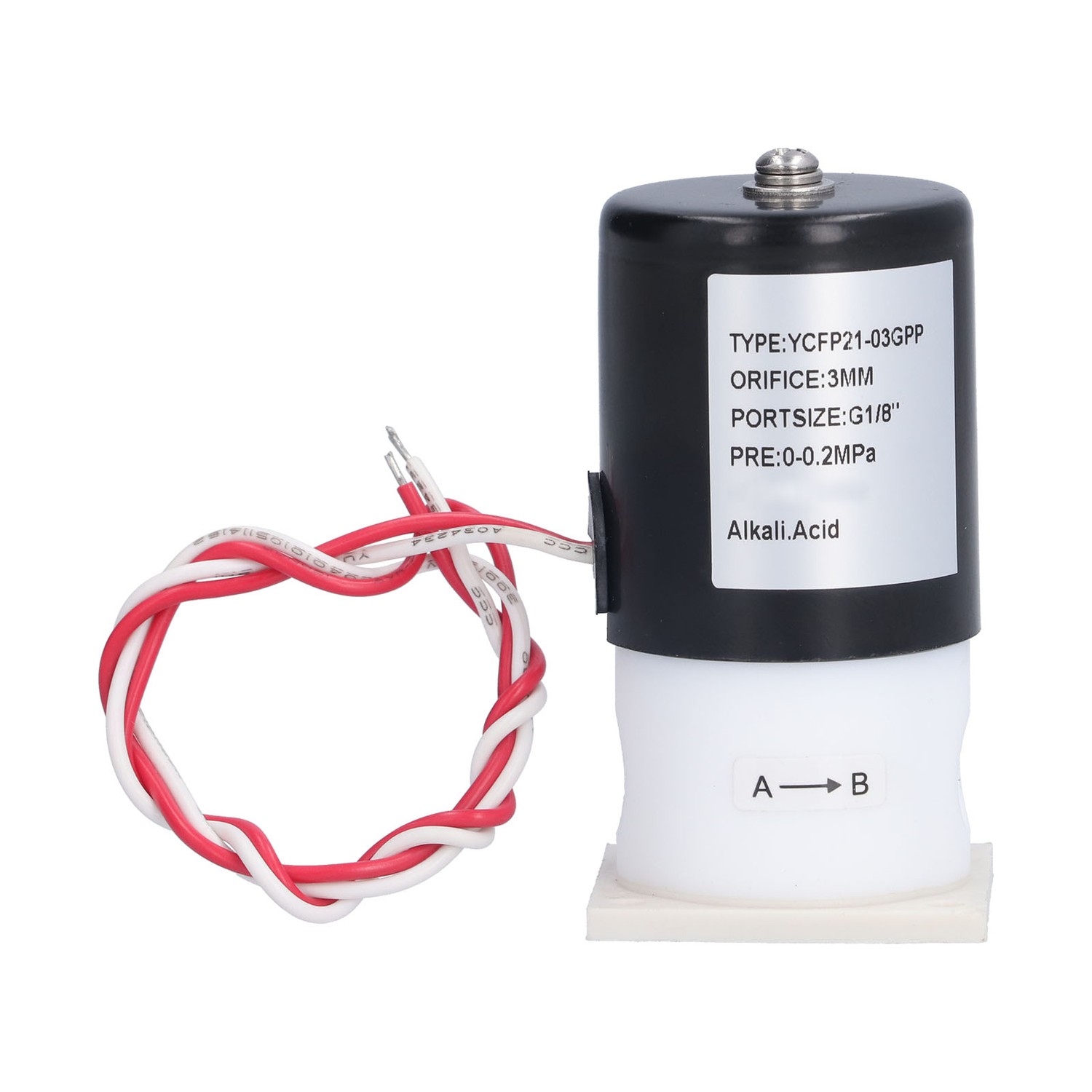 Solenoid Valve DC AC Heat Dissipation Acids Alkalis Resistance Strong ...