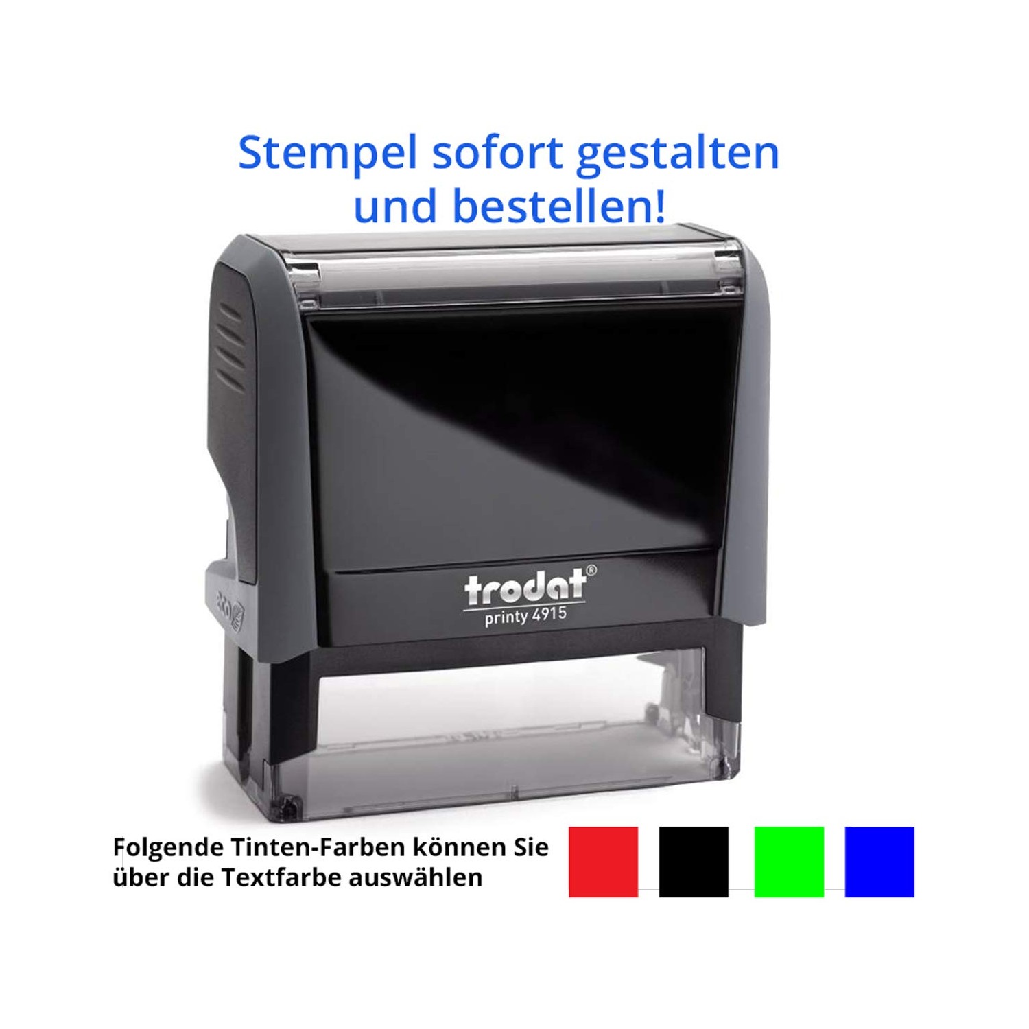 Trodat Printy 4915 Stamp (70 x 25 mm) for 5 Lines in Various Colours ...